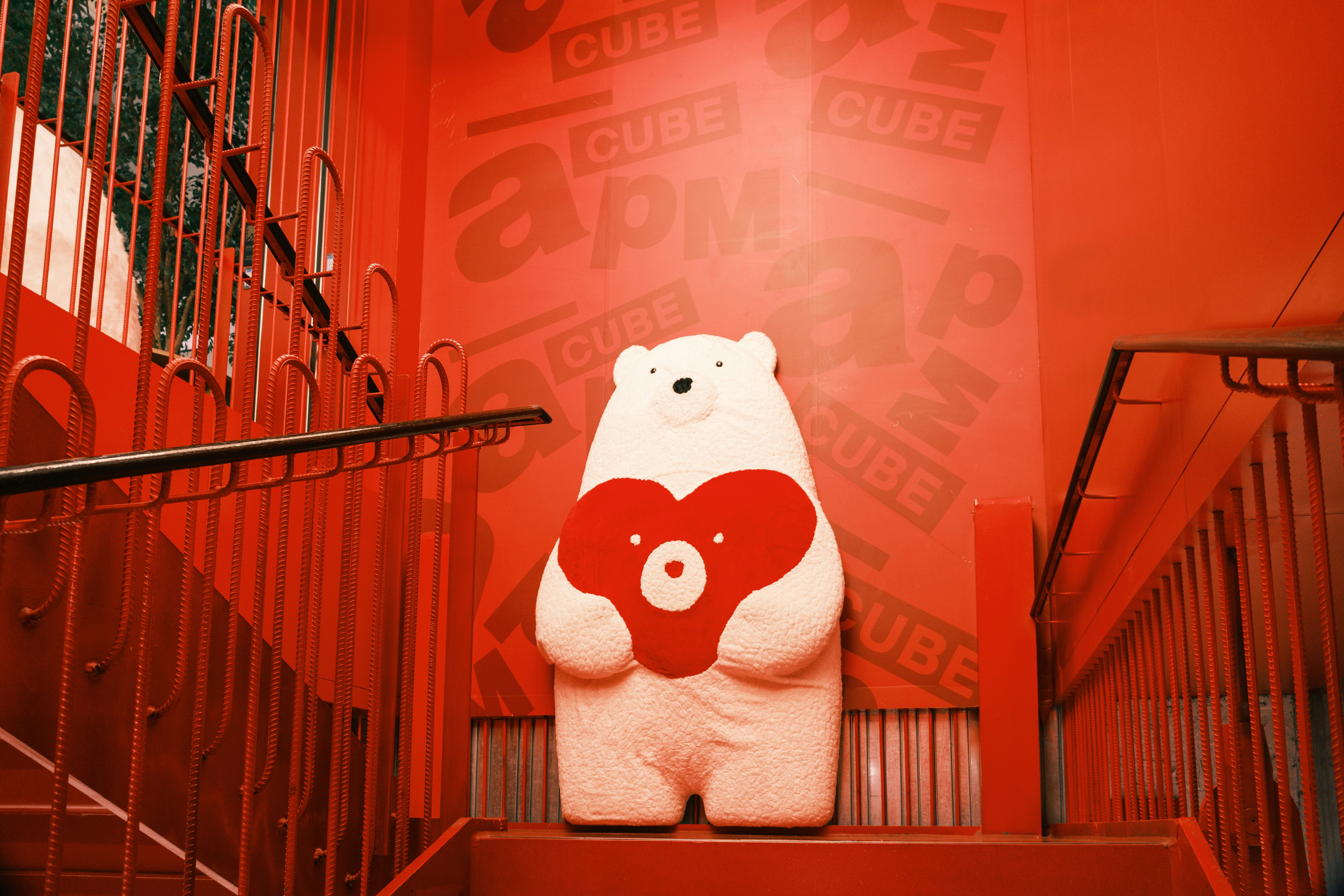 Heart Bear in a Red Room: A Squared Spotlight
