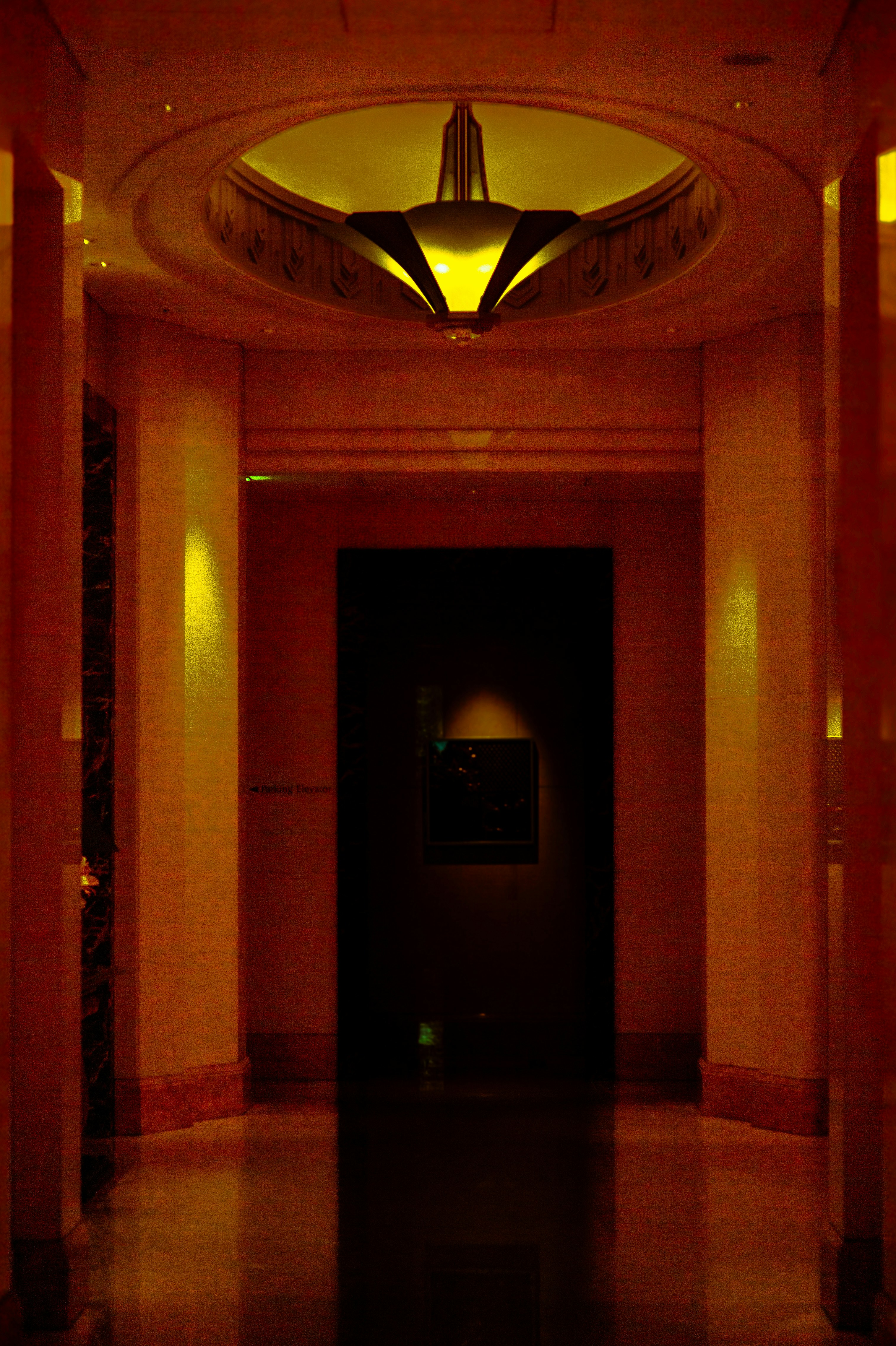 Linear Corridor of Warm Echoes