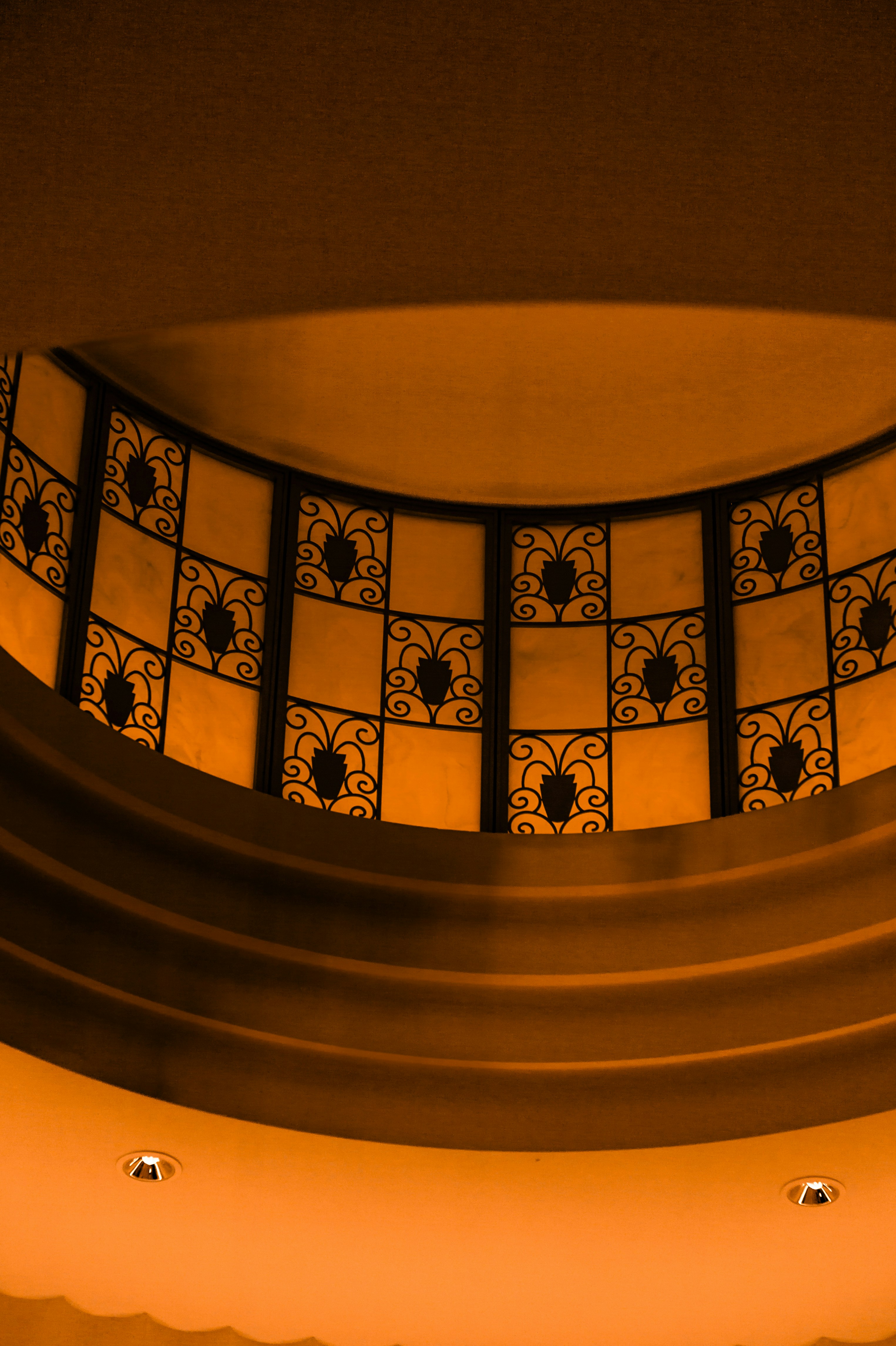 Golden Spiral Balcony Railing
