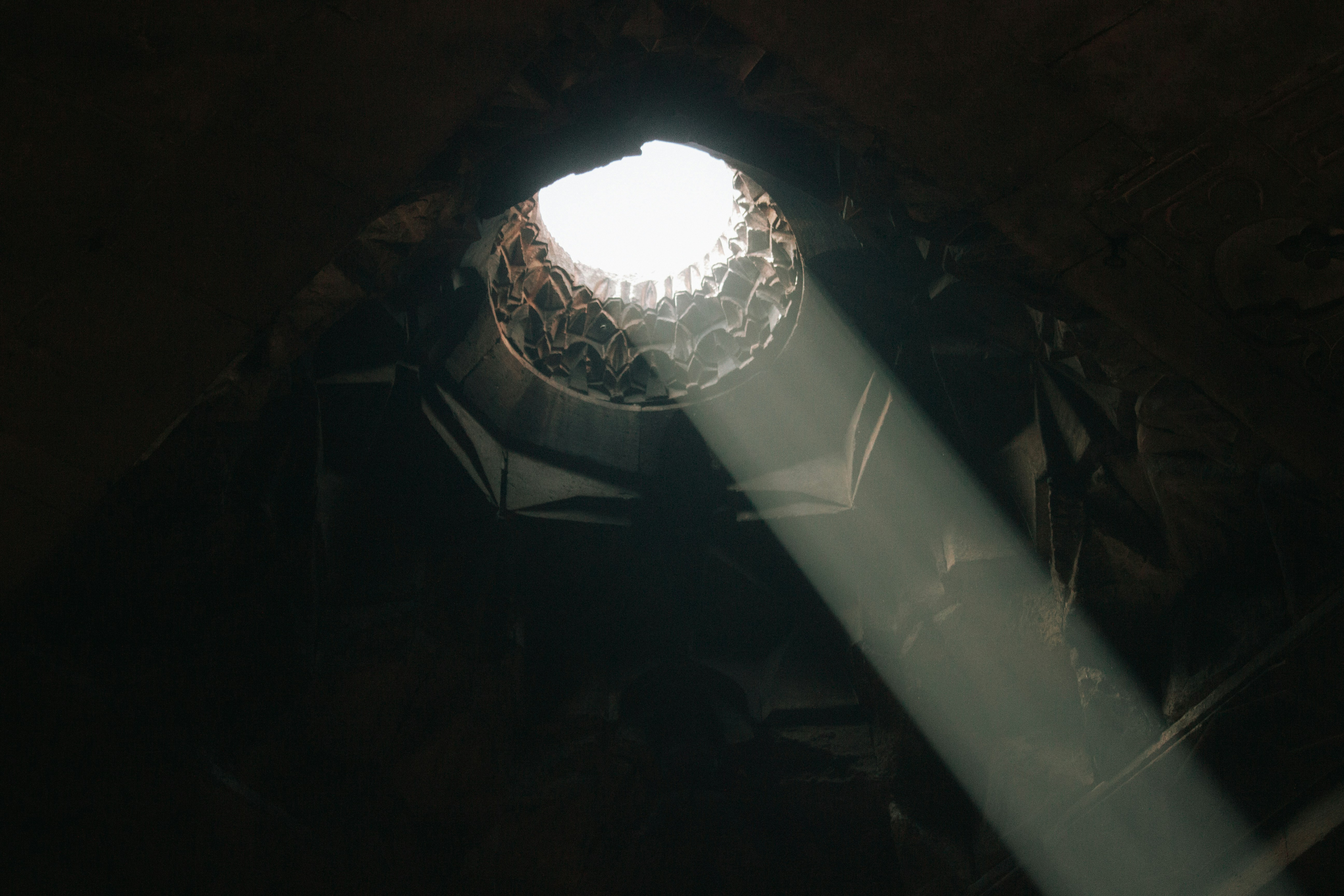 Spotlight Through the Atrium