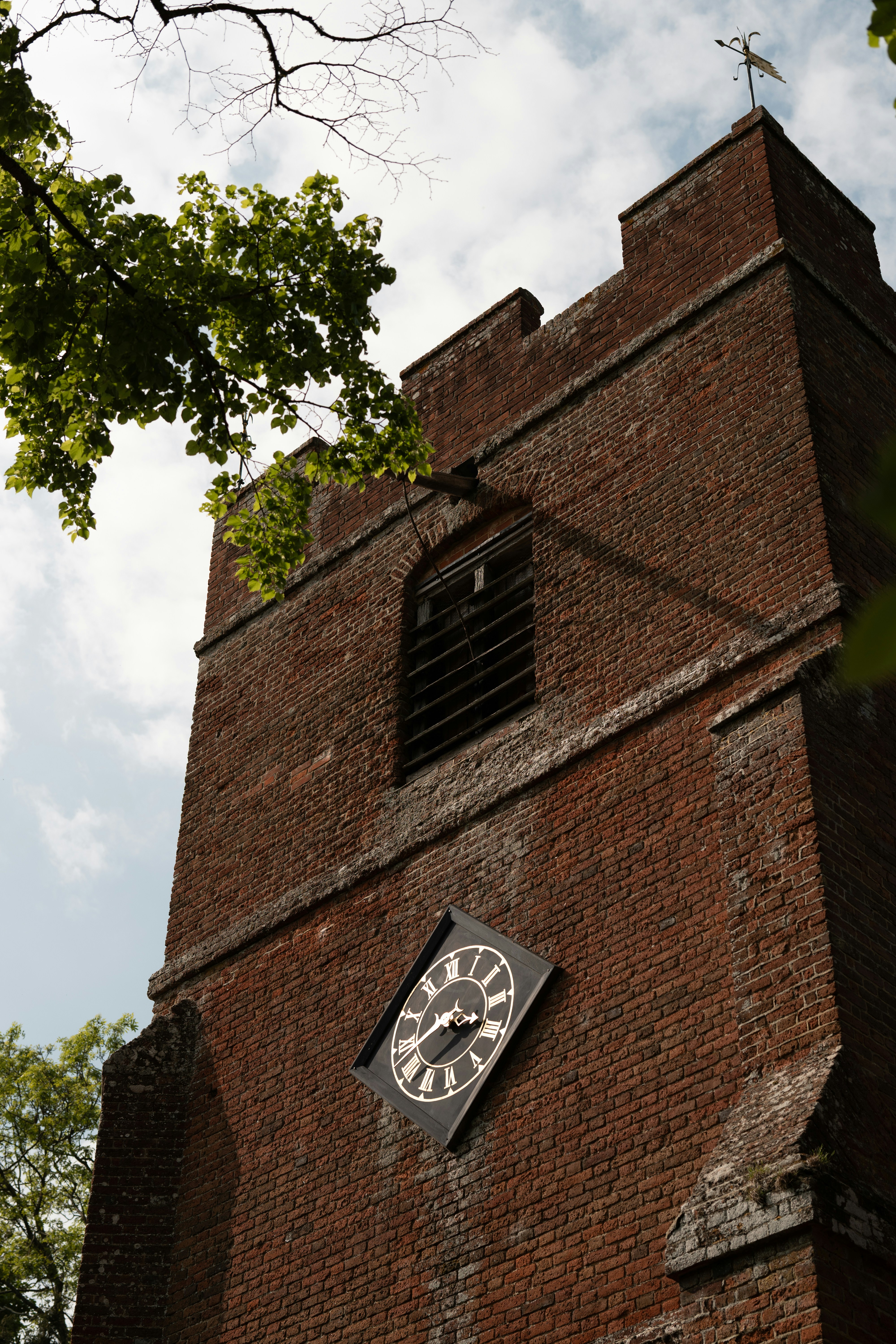 Brick Bell Tower Reaching Toward the Sky