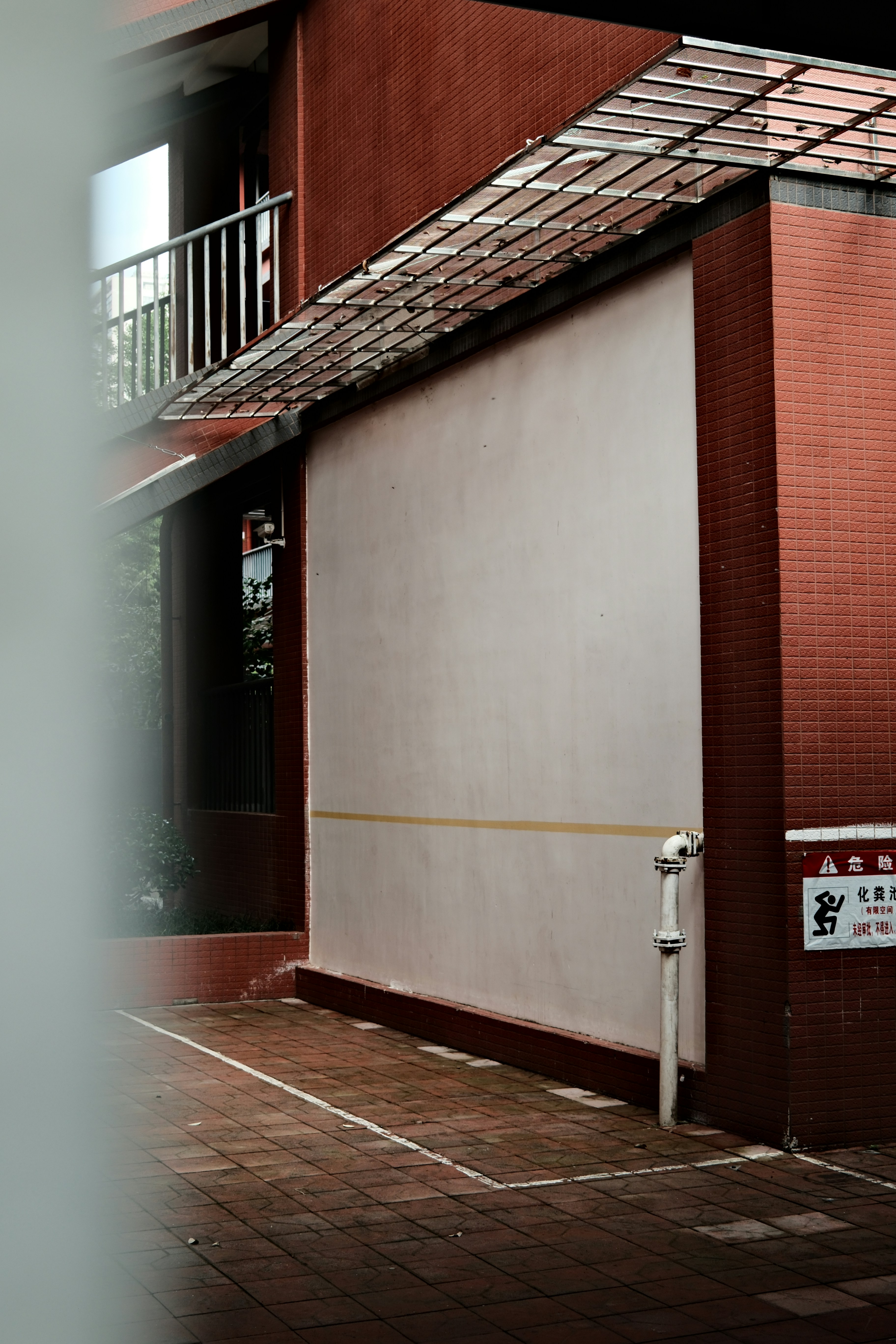 Morning Light on Red Brick Corridor