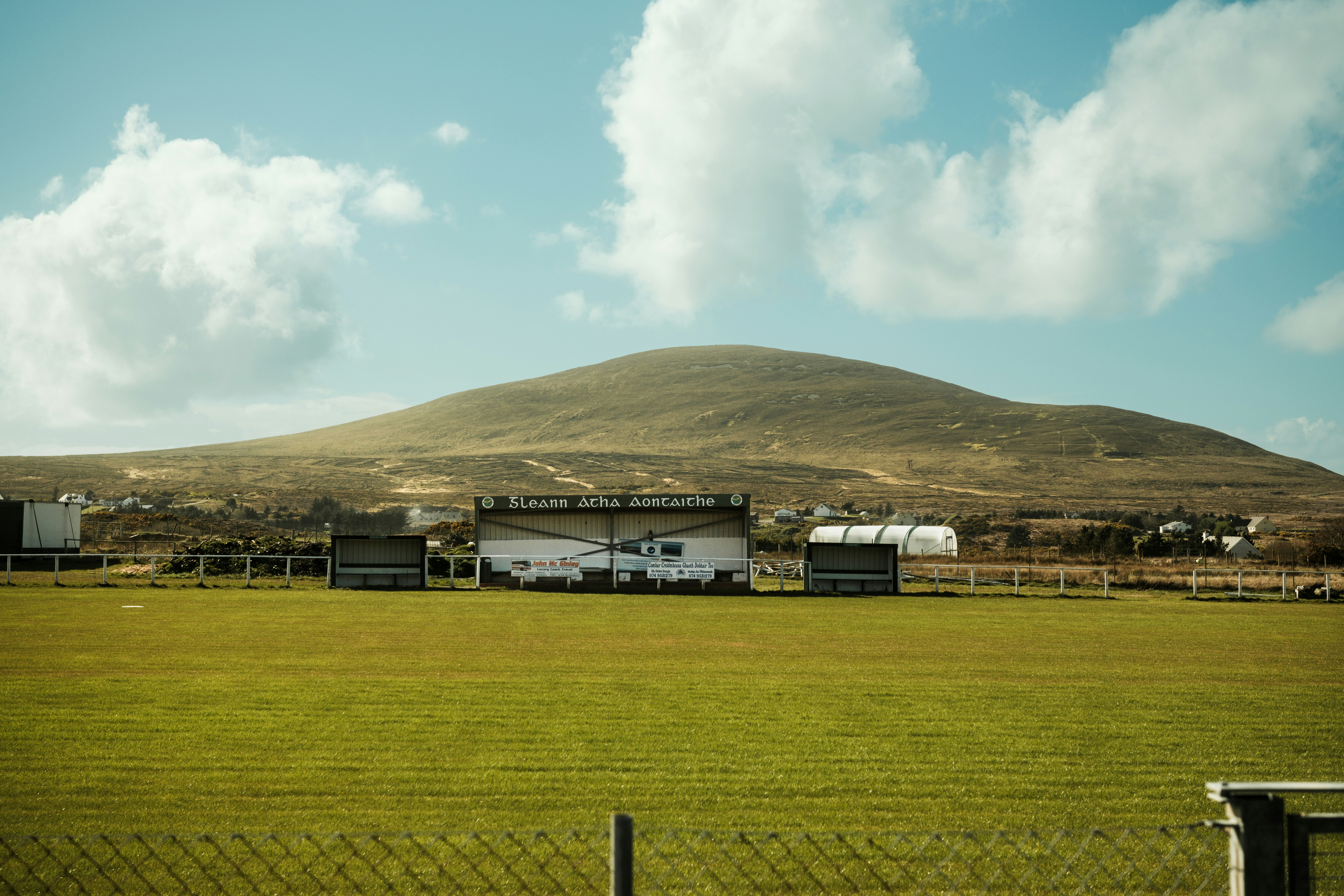 Sewn-Open Field to the Quiet Hill