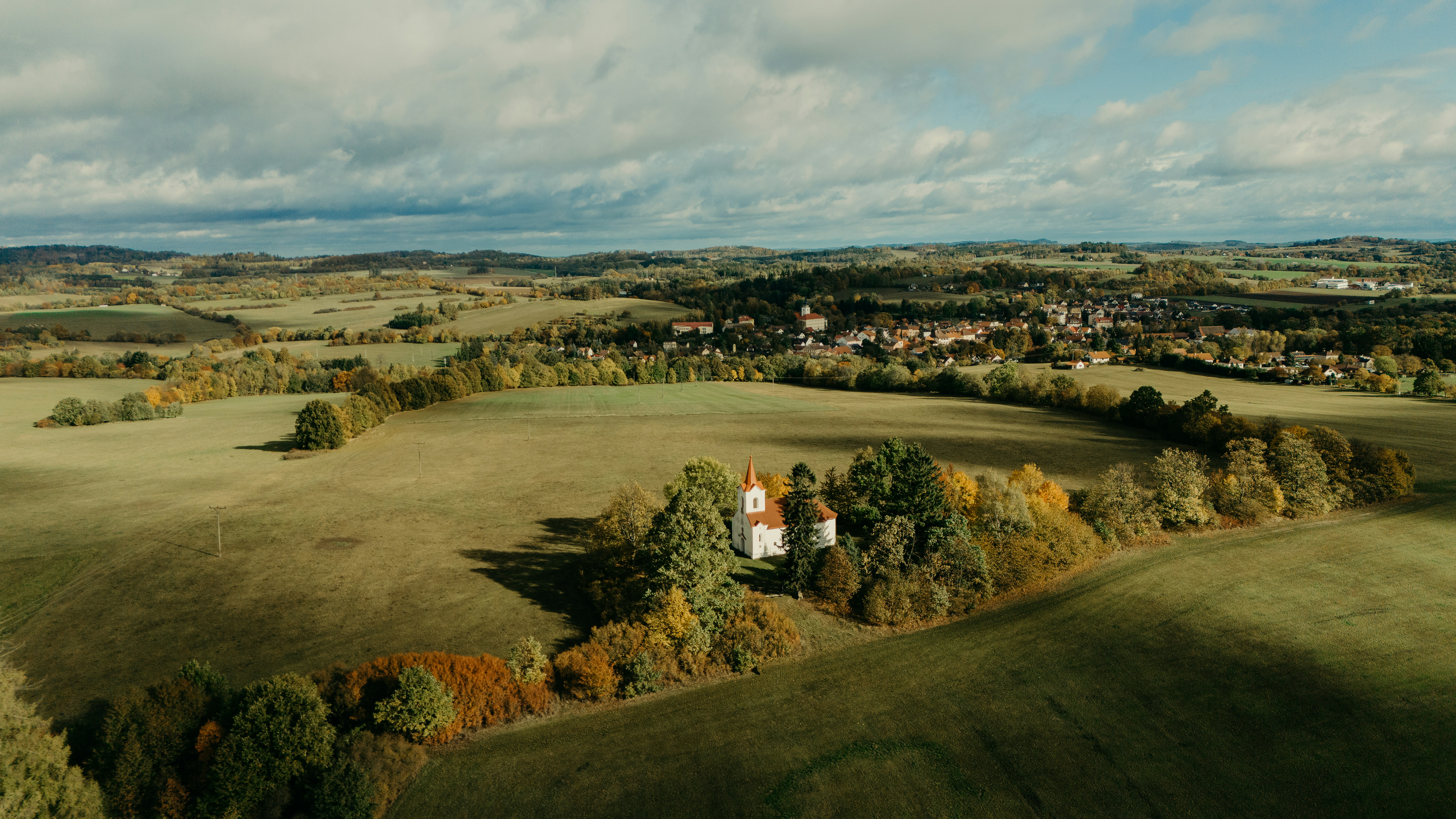 Amber Fields and a Quiet Chapel: A Drone’s Eye View