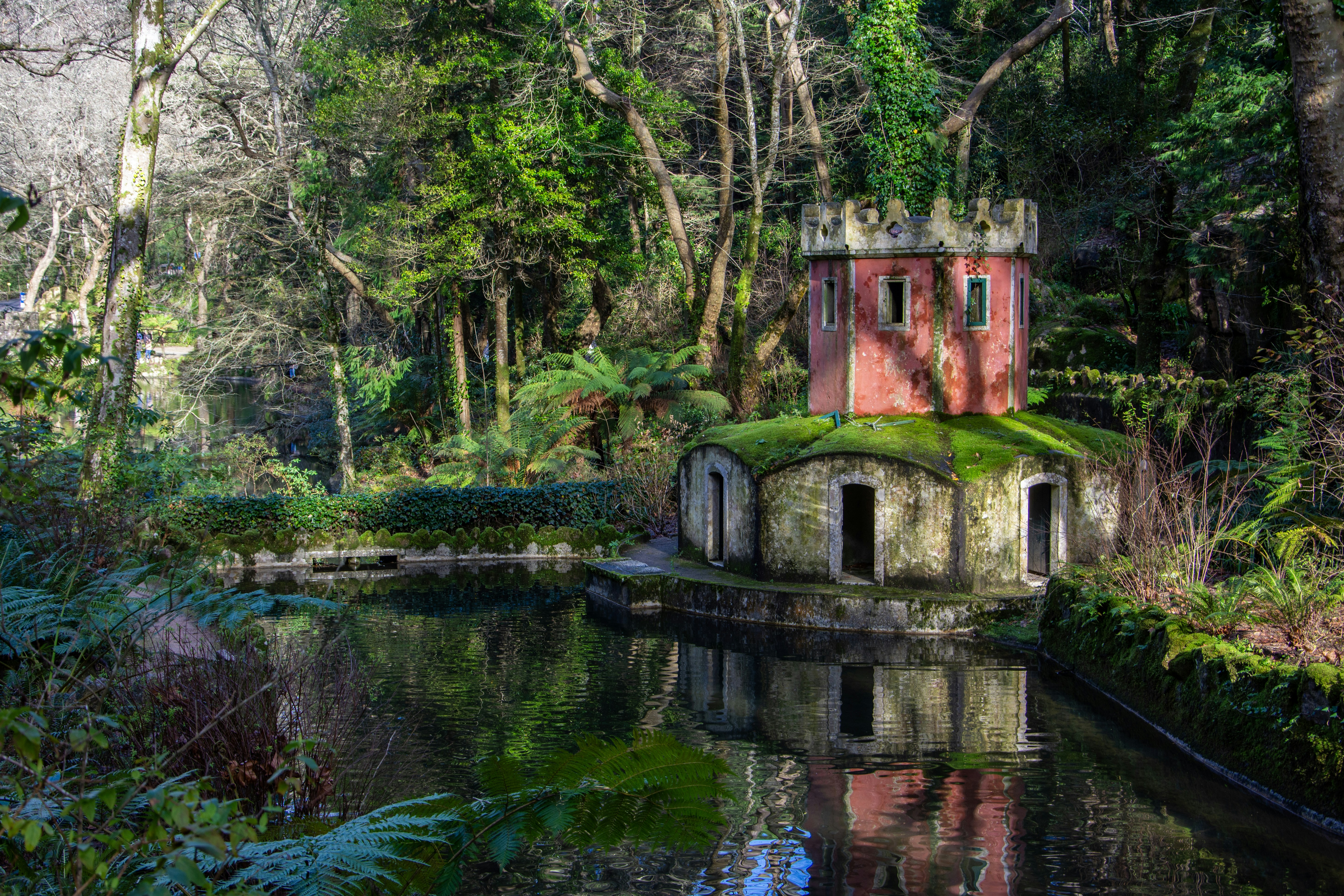 Moss-Capped Turret by the Quiet Pond