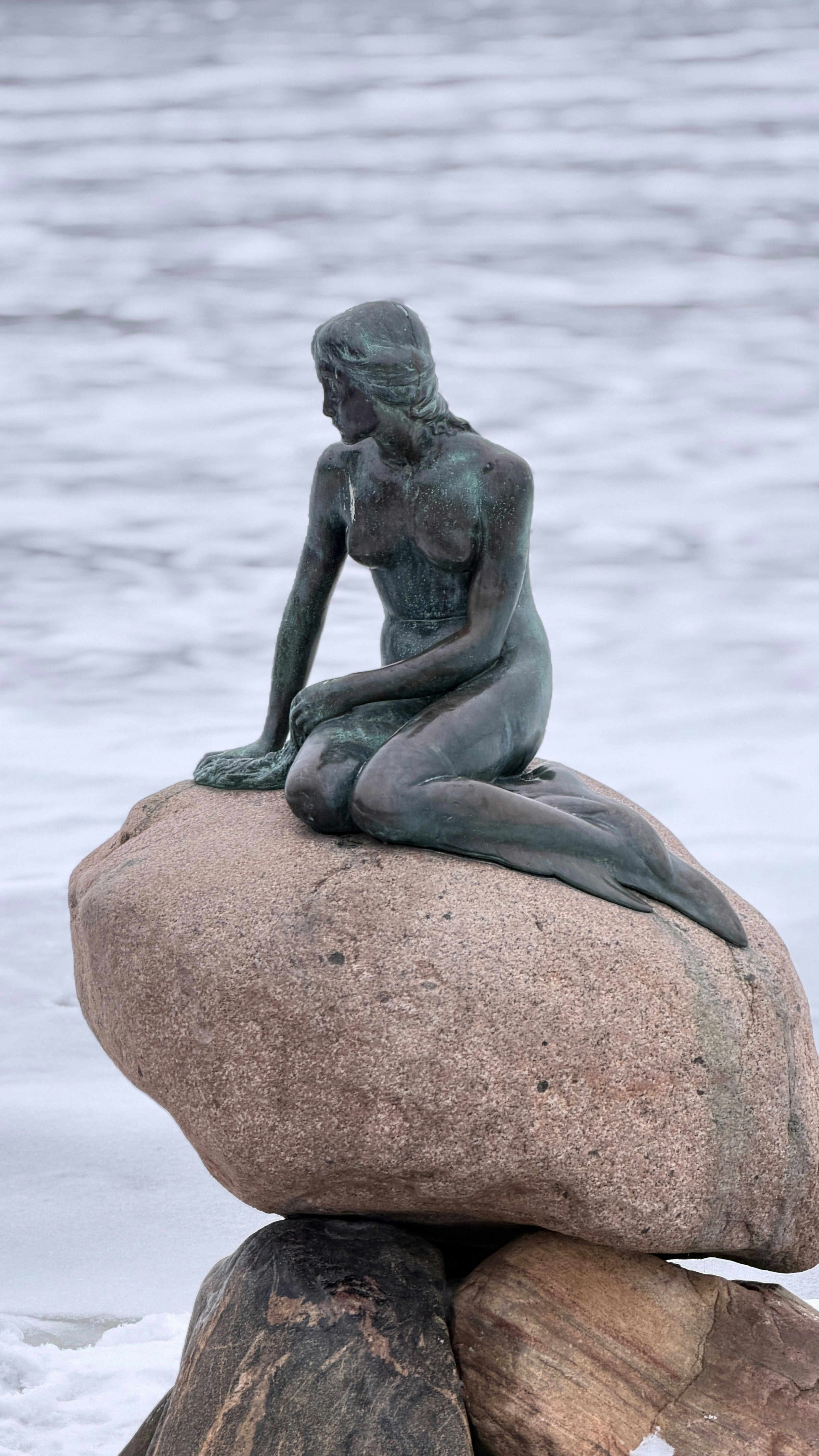 Mermaid on a Granite Seat by Frigid Waters