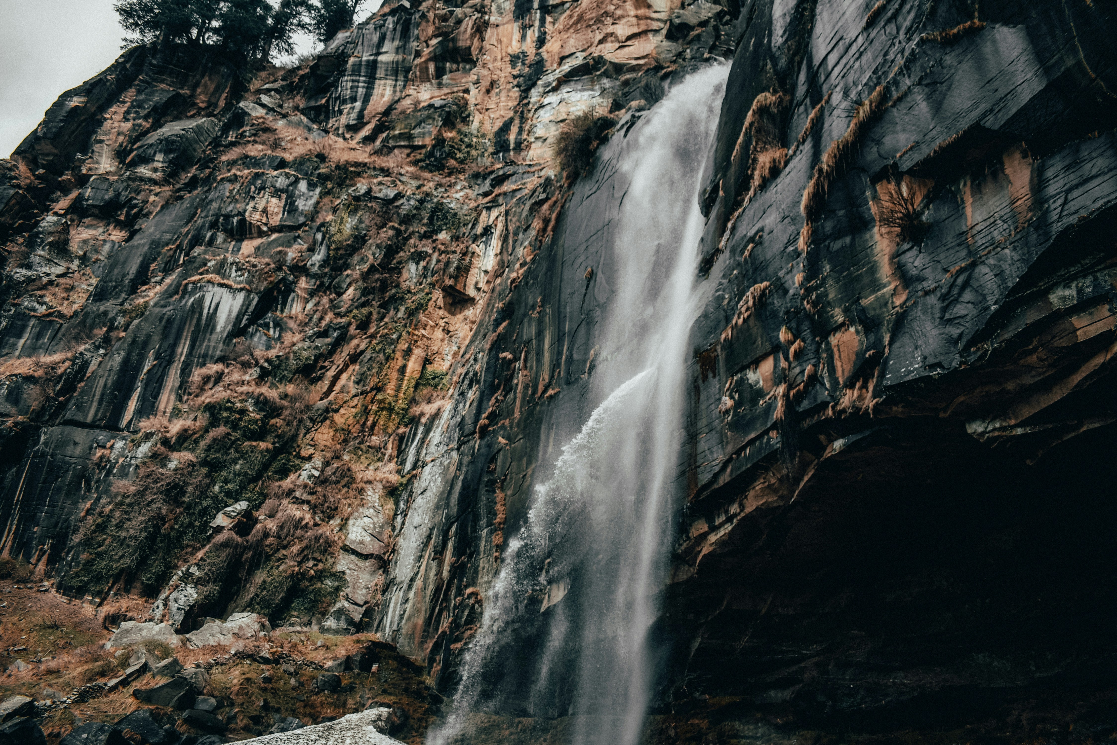 Rivulet Veil Over Ancient Granite
