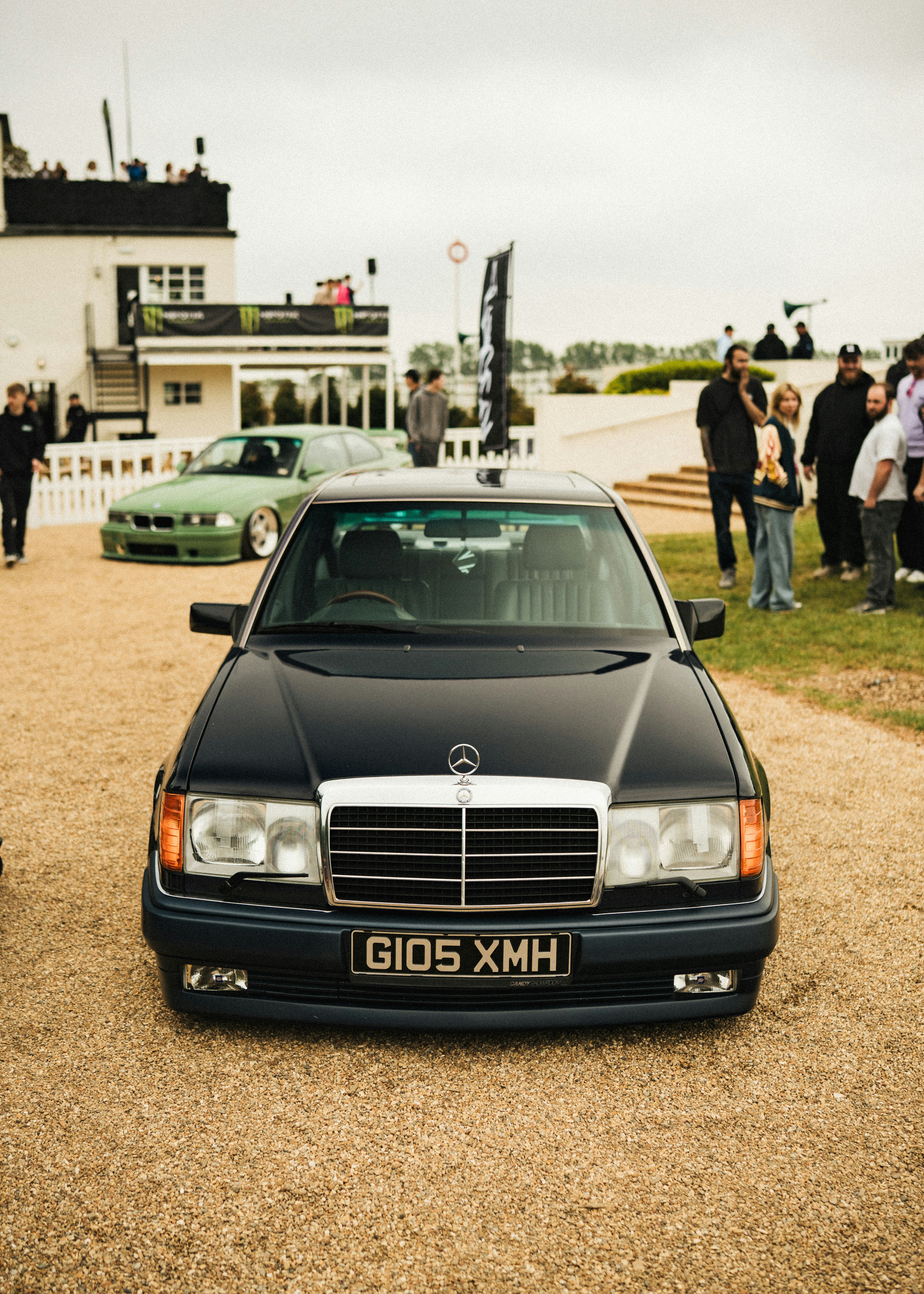 Front-and-Center: A Classic Mercedes Stares Down the Gravel Path