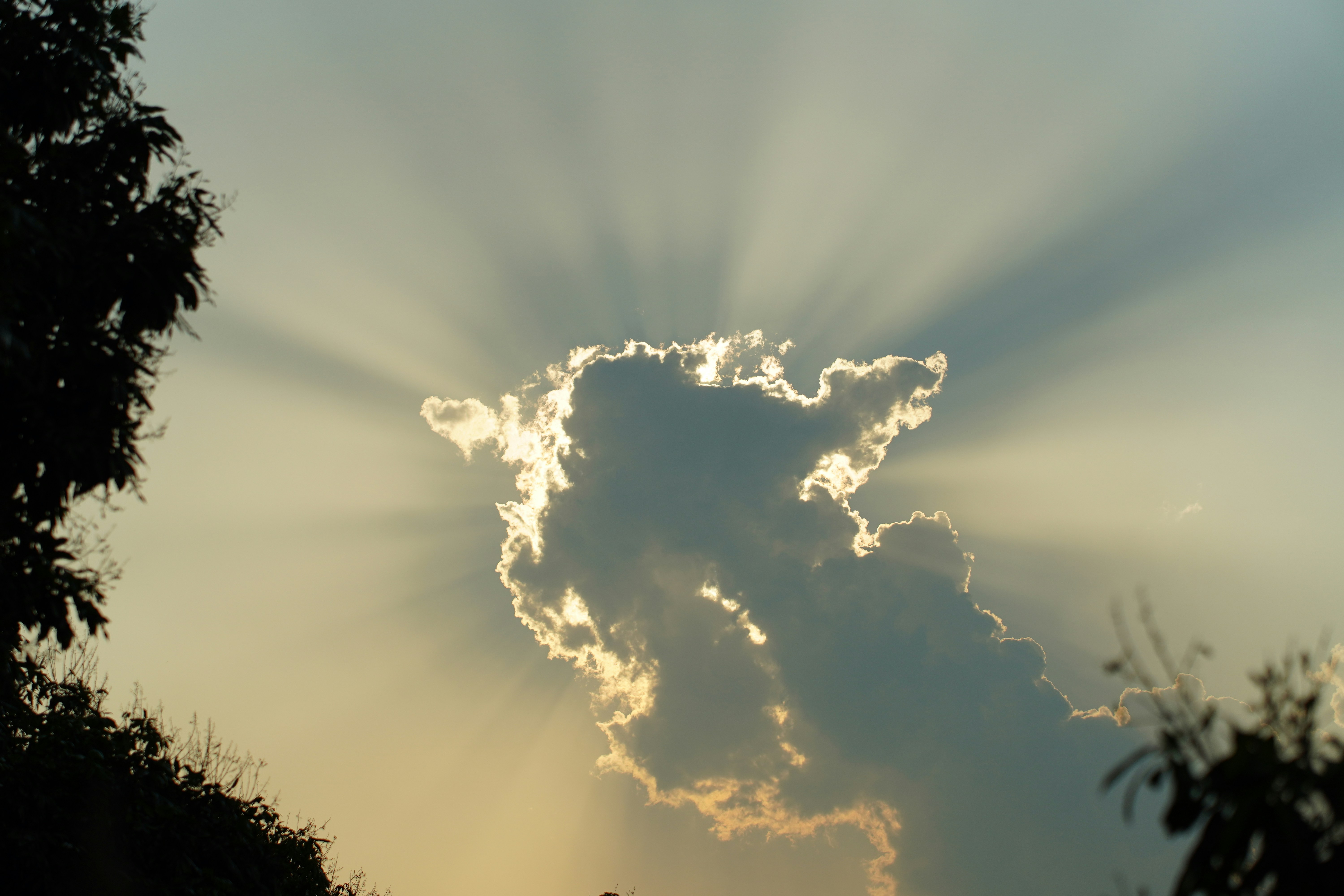 Sunbreak Through a Cloud Curtain