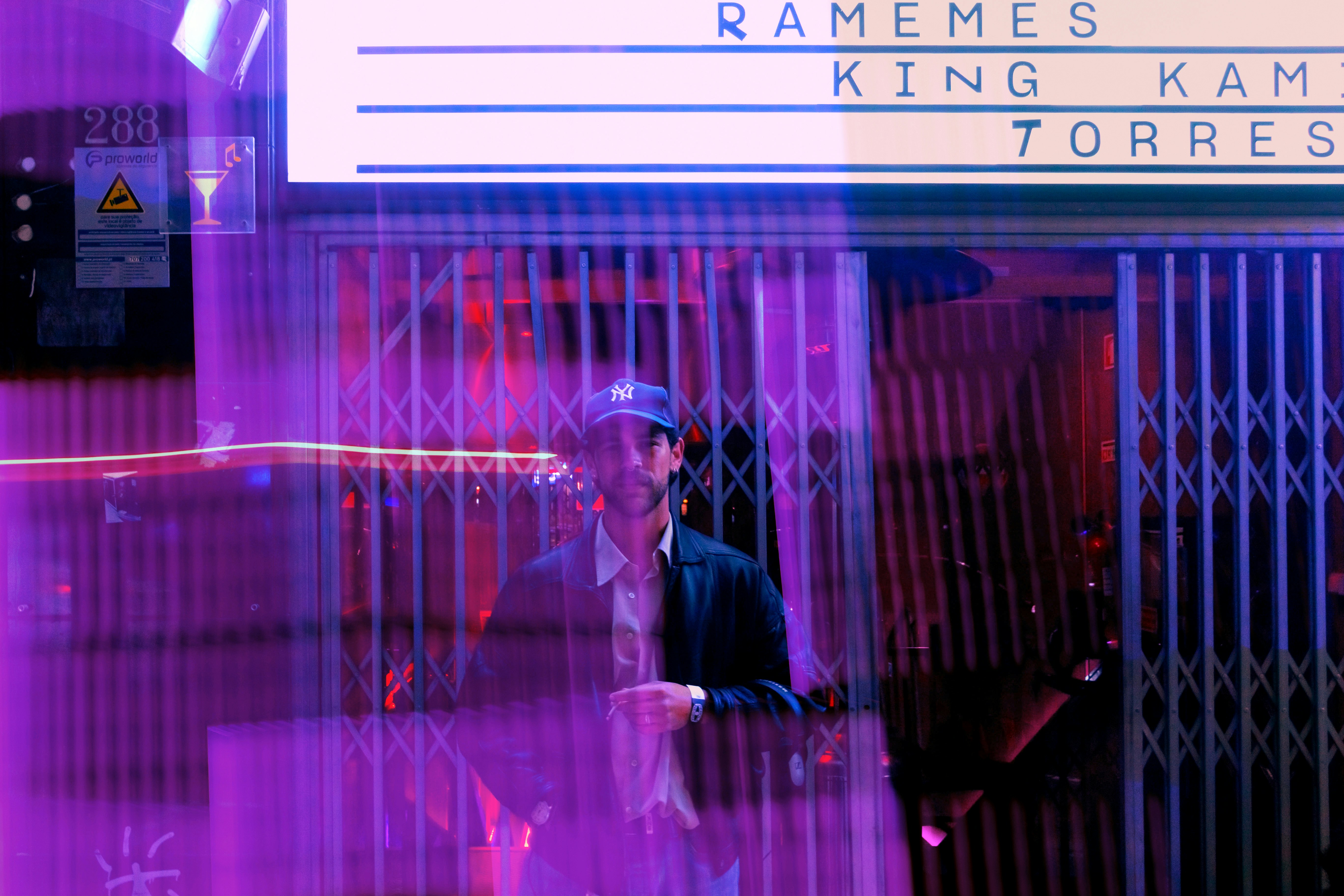 Neon Reflections: A Night in the Metallic City