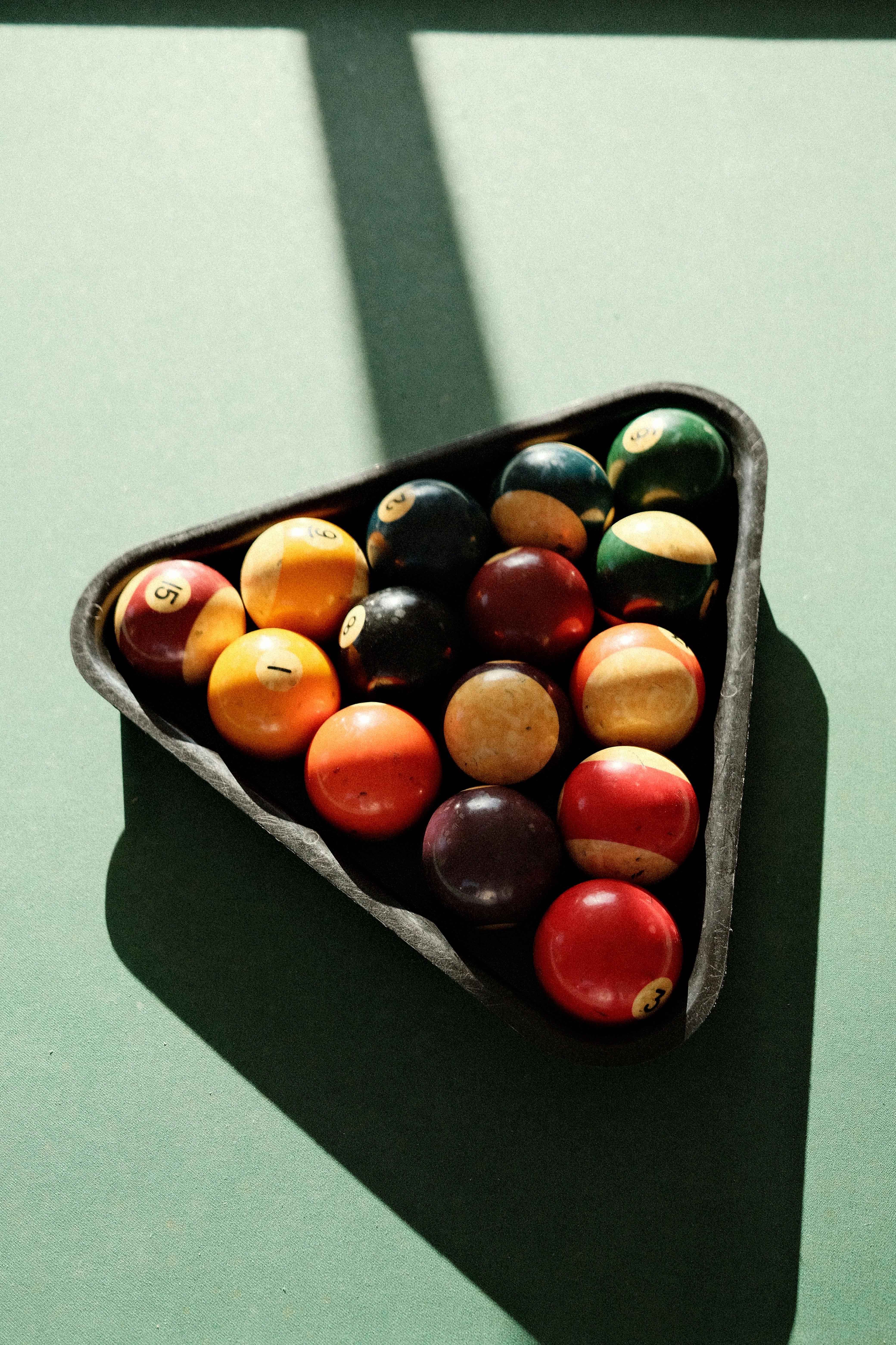 Triad of Billiards: A Pocketful of Colorful Strands