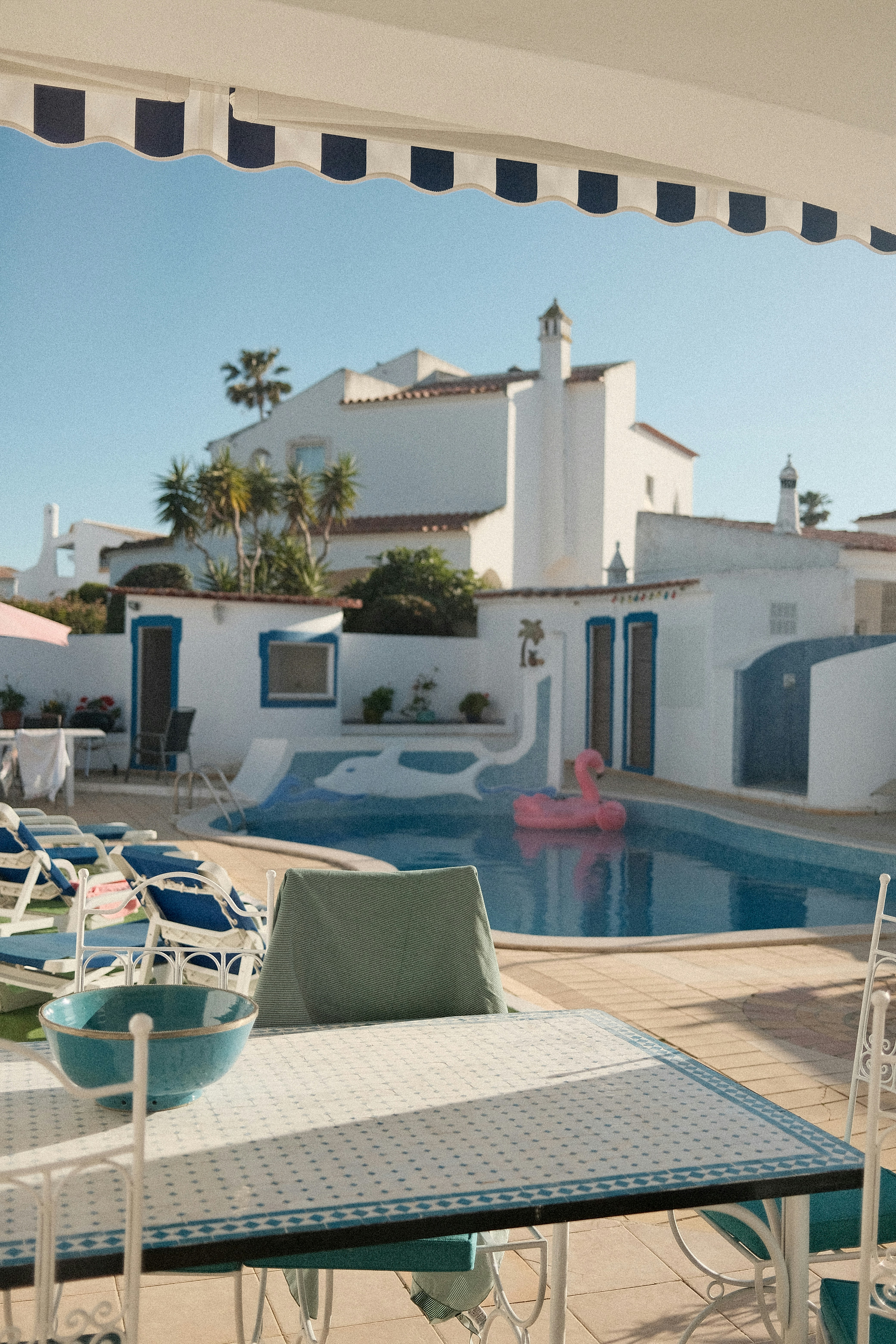 Poolside Retreat Under Whitewashed Villas
