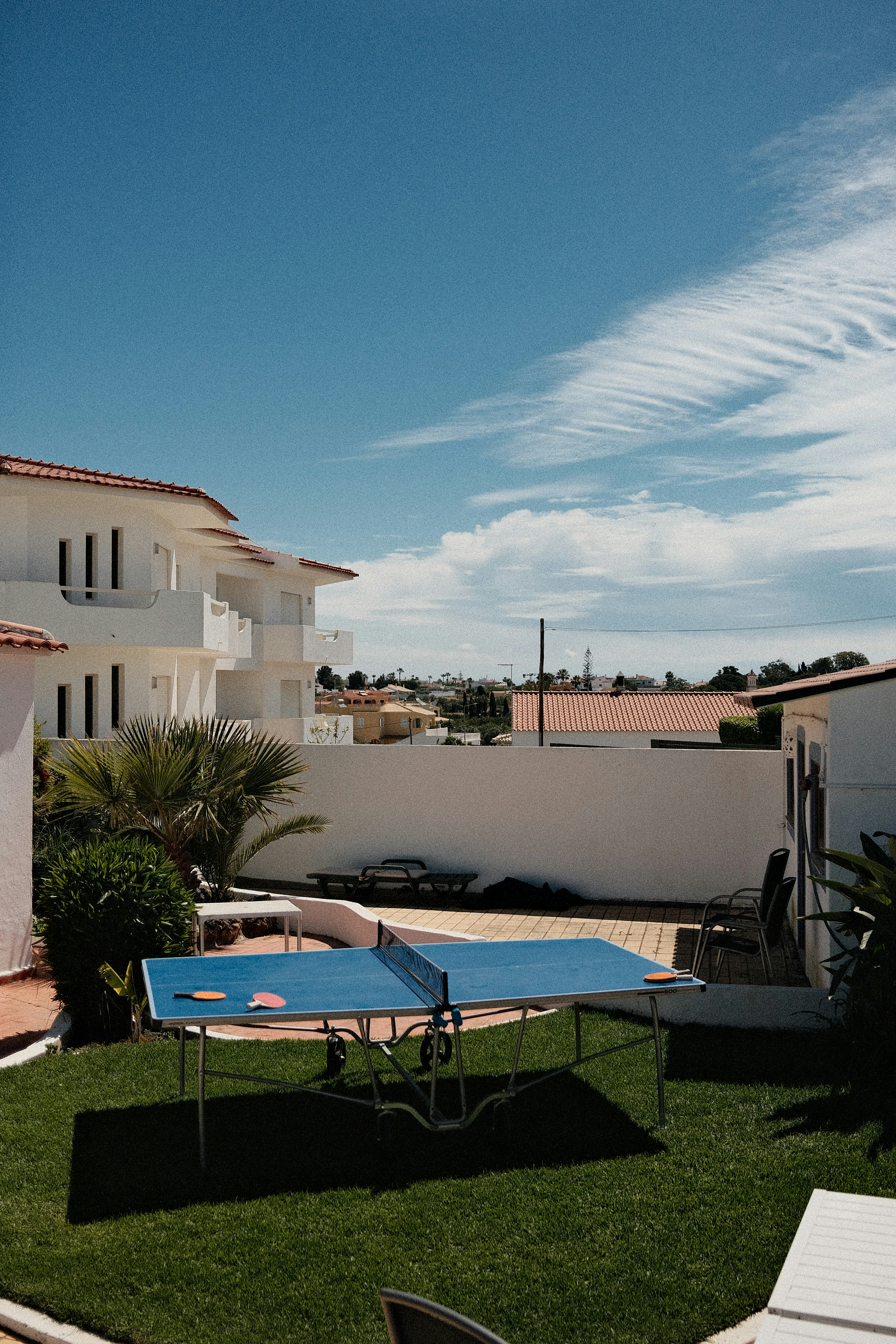 Backyard Shuffle: Ping-Pong Under a Coastal Sky