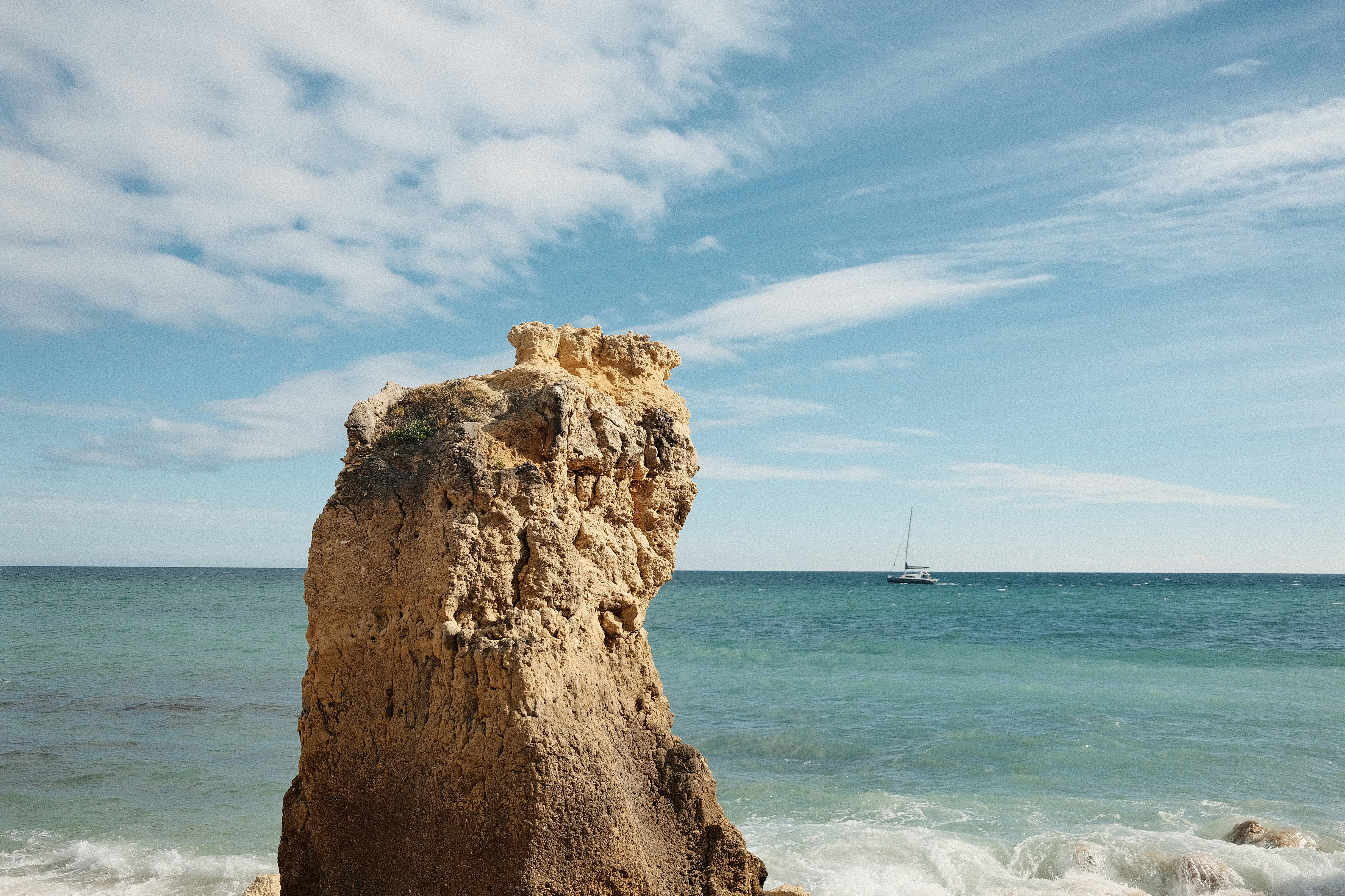 Stone Sentinel at the Sea Edge