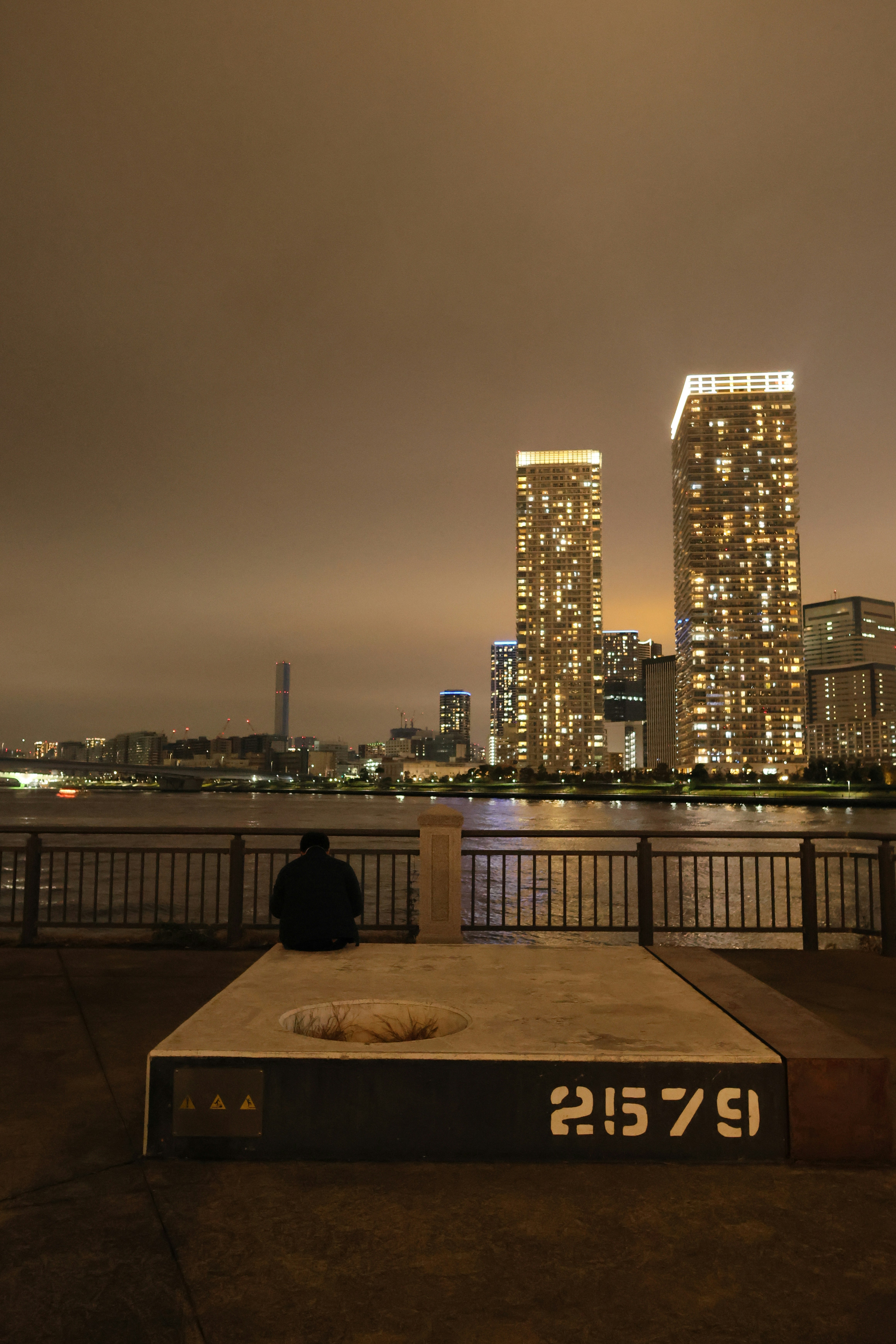City Lights from the Riverside Bench