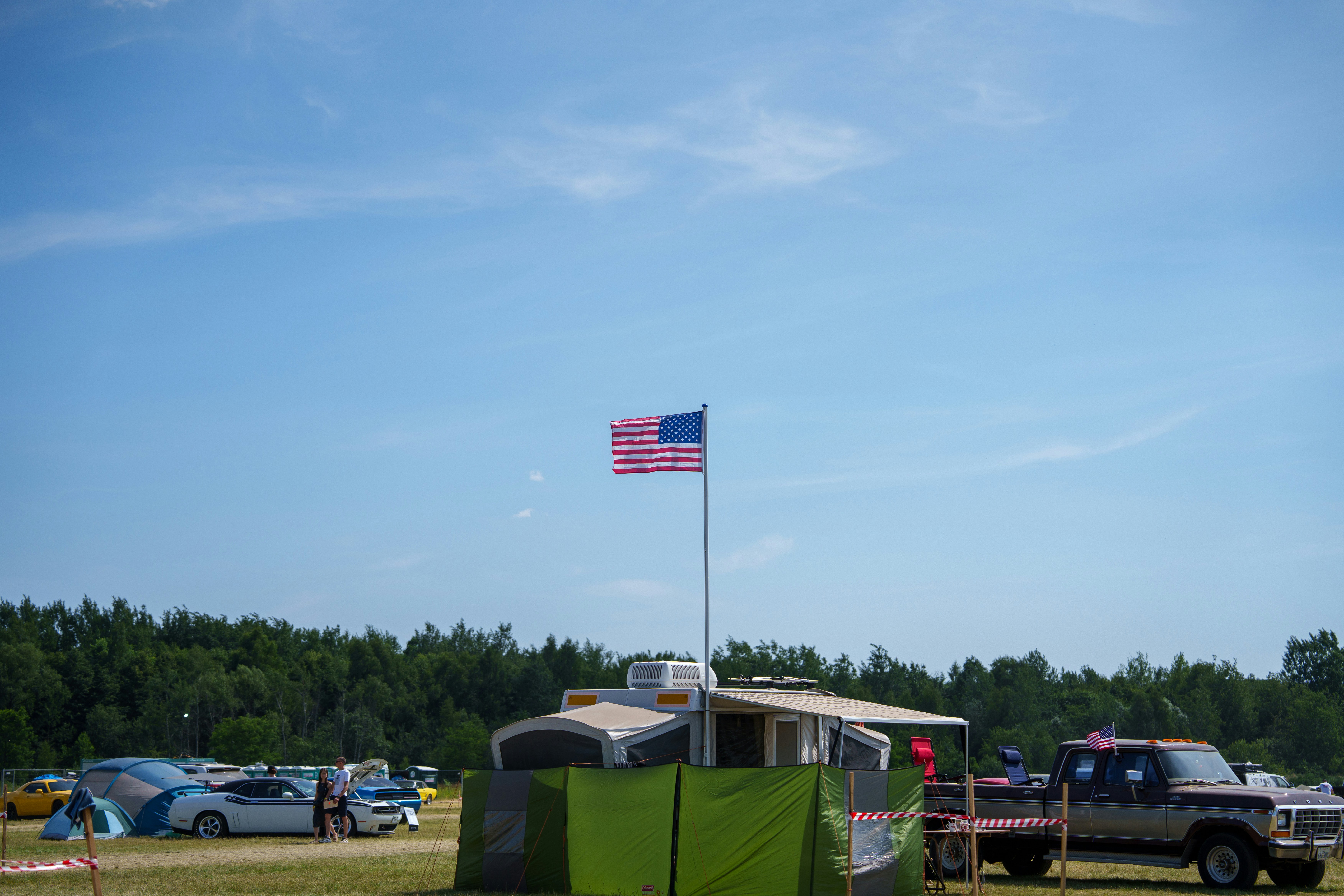Flag Over the Campsite: A Day at the Open Field