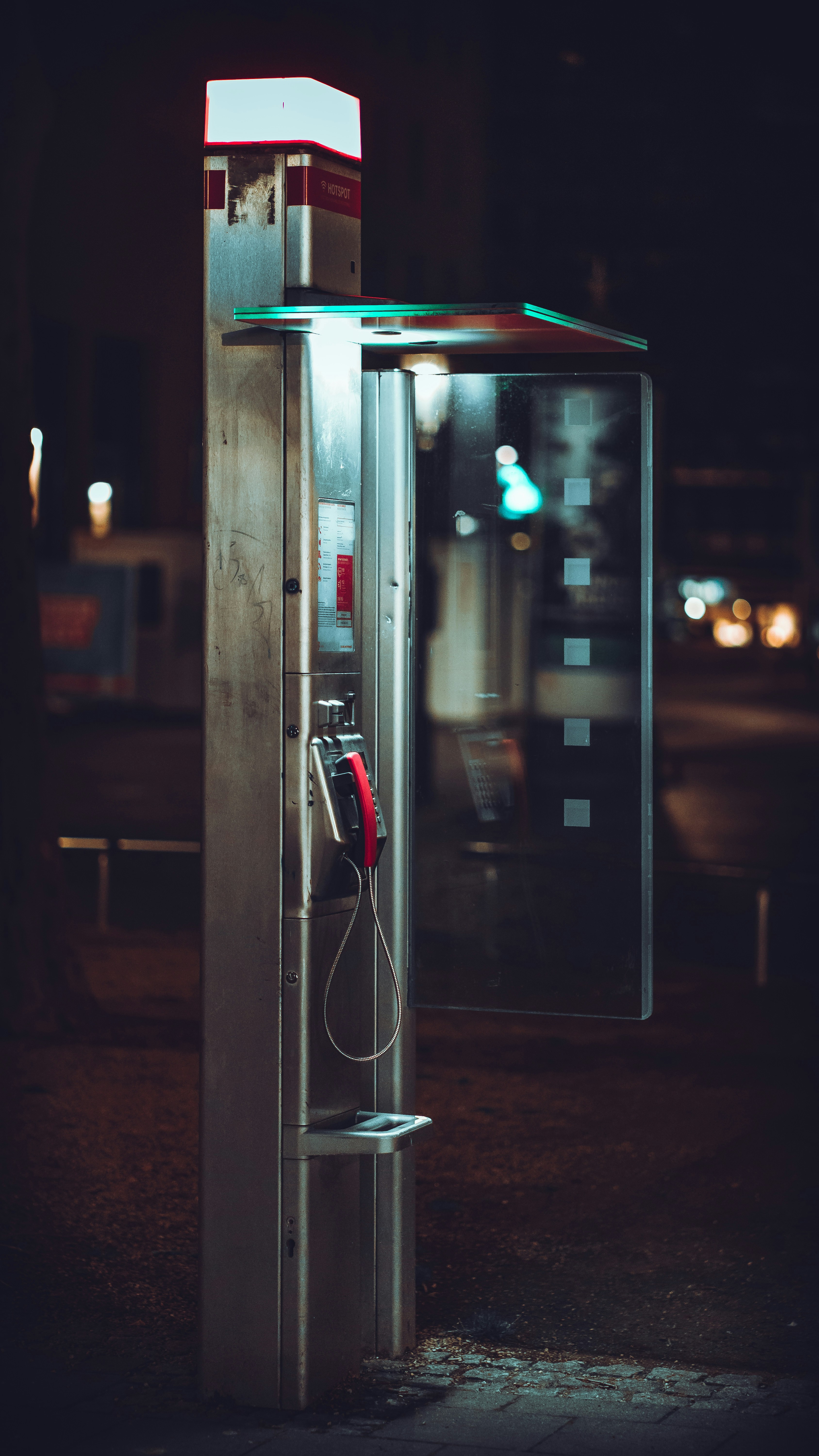 Midnight Stand: An Island of Light by the Bus Stop