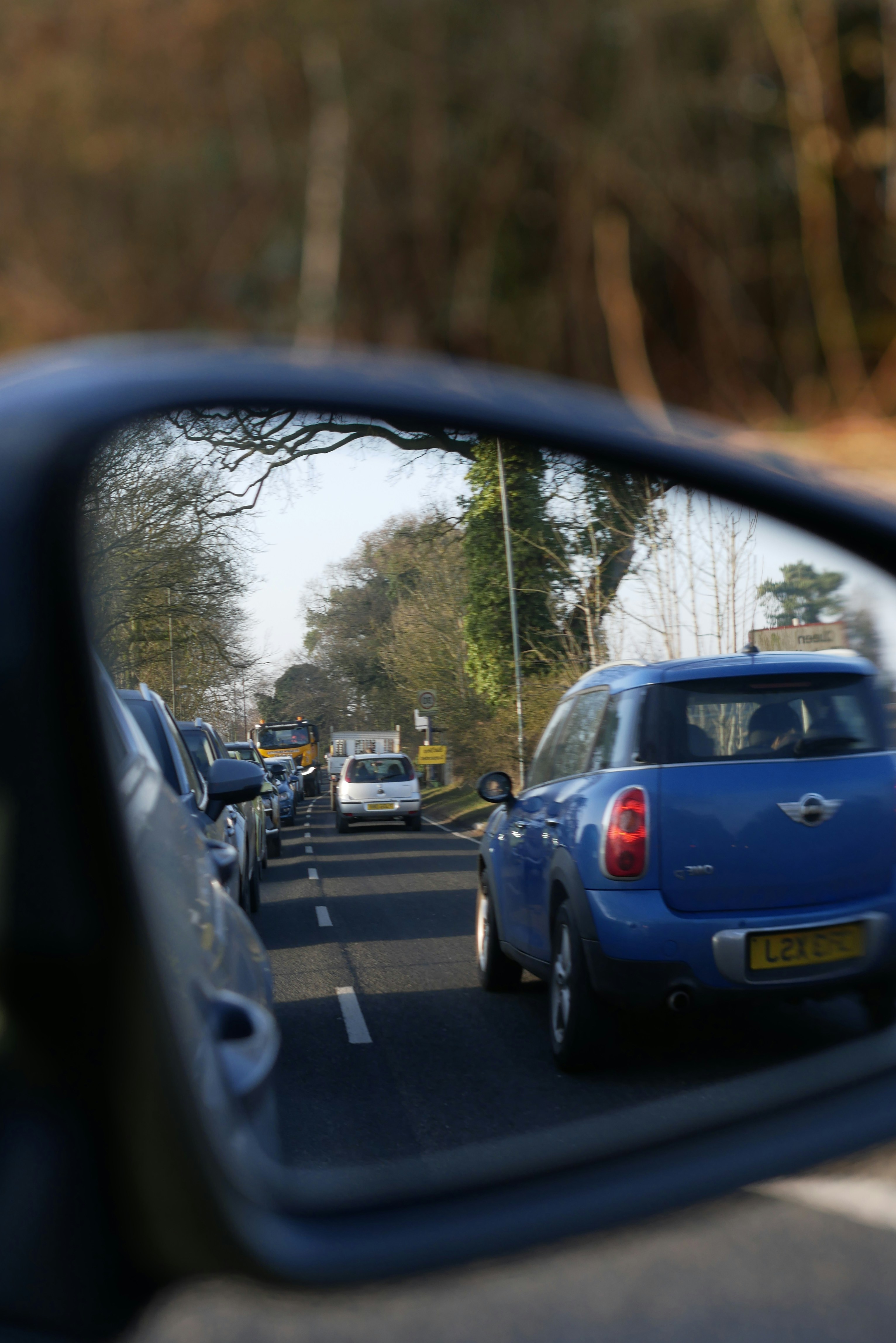 Rear-view in a Mirror: A Quiet Road Through Side-Glances