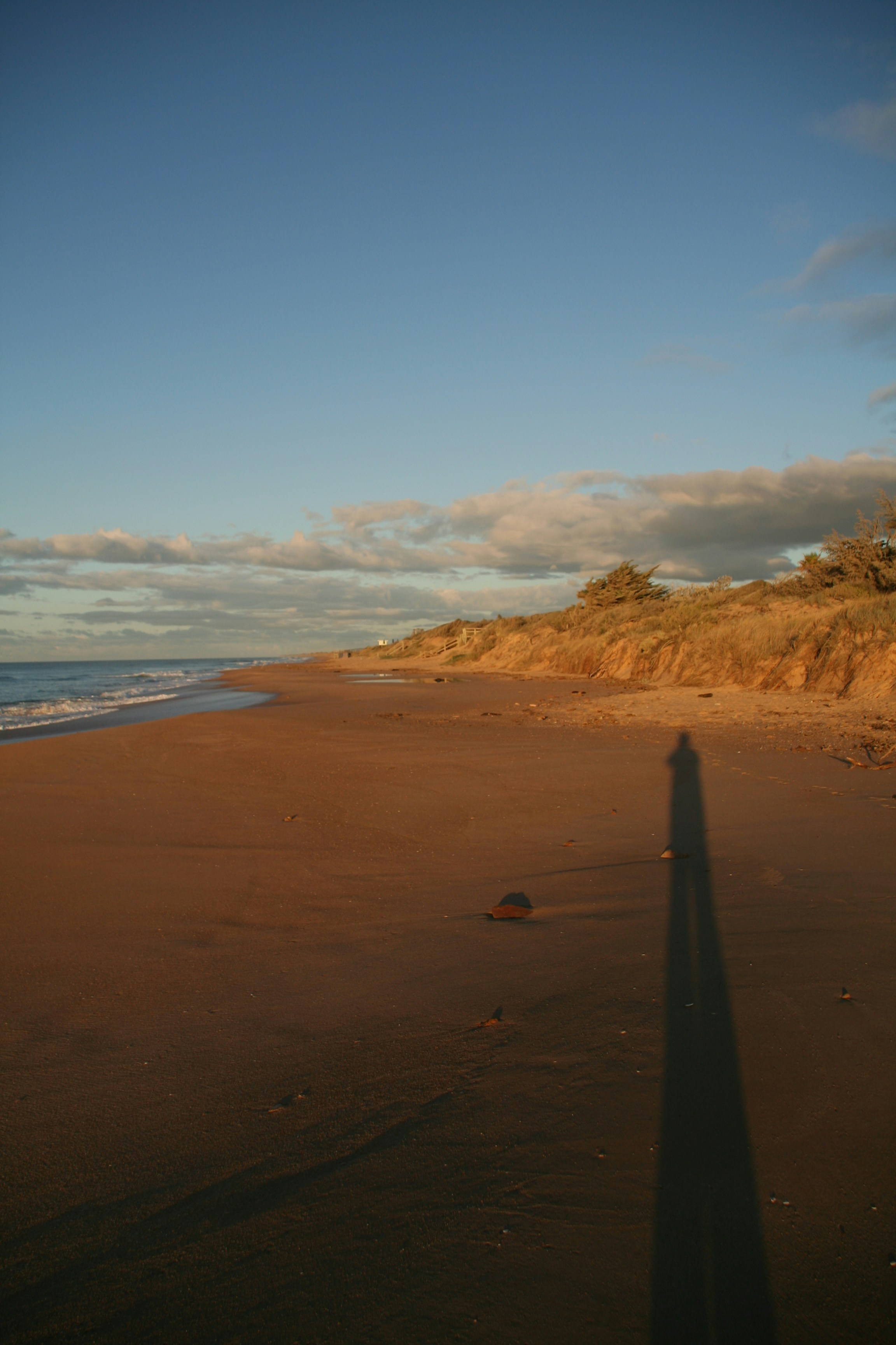 Long Shadow on Quiet Dune Beach