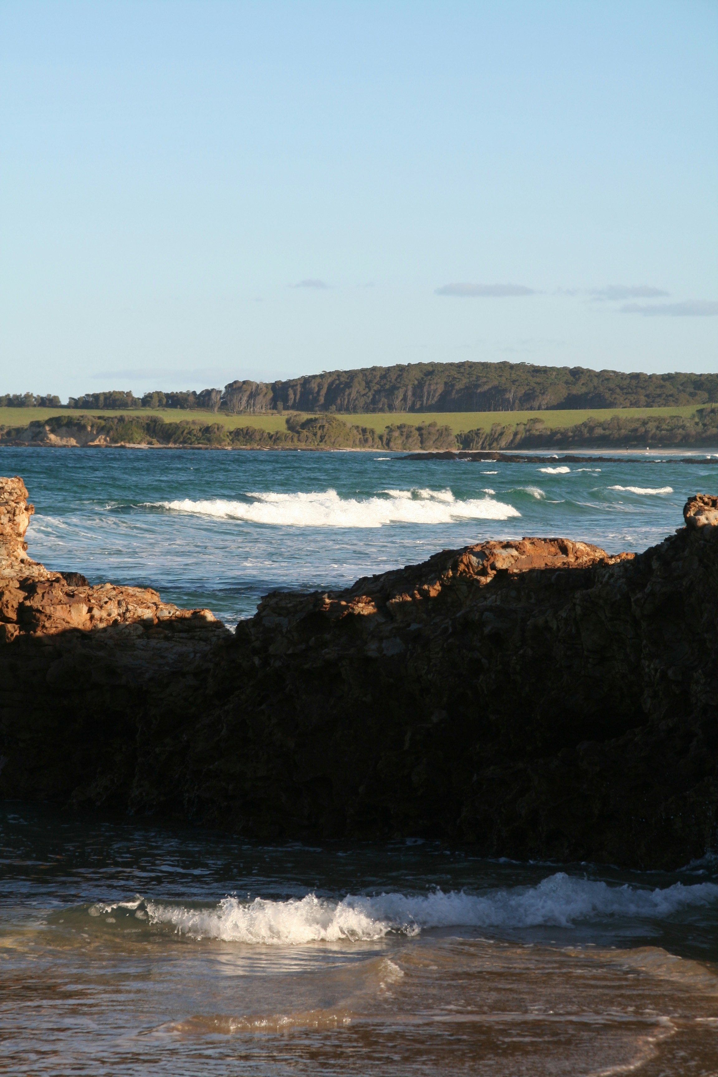 Coastal Light Between Sea Stills and Cliffline