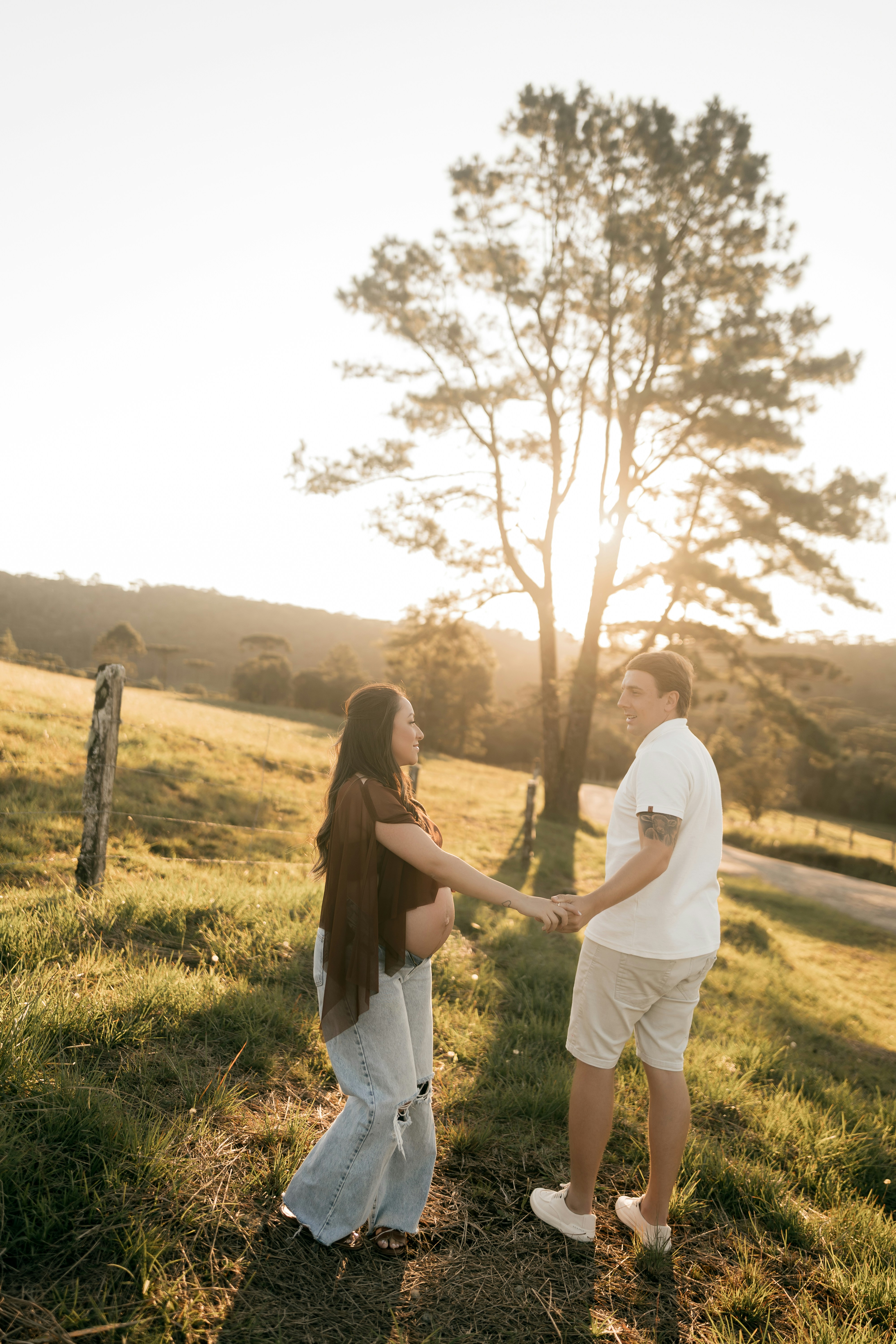 Holding Hope: A Sunset Walk Toward Parenthood
