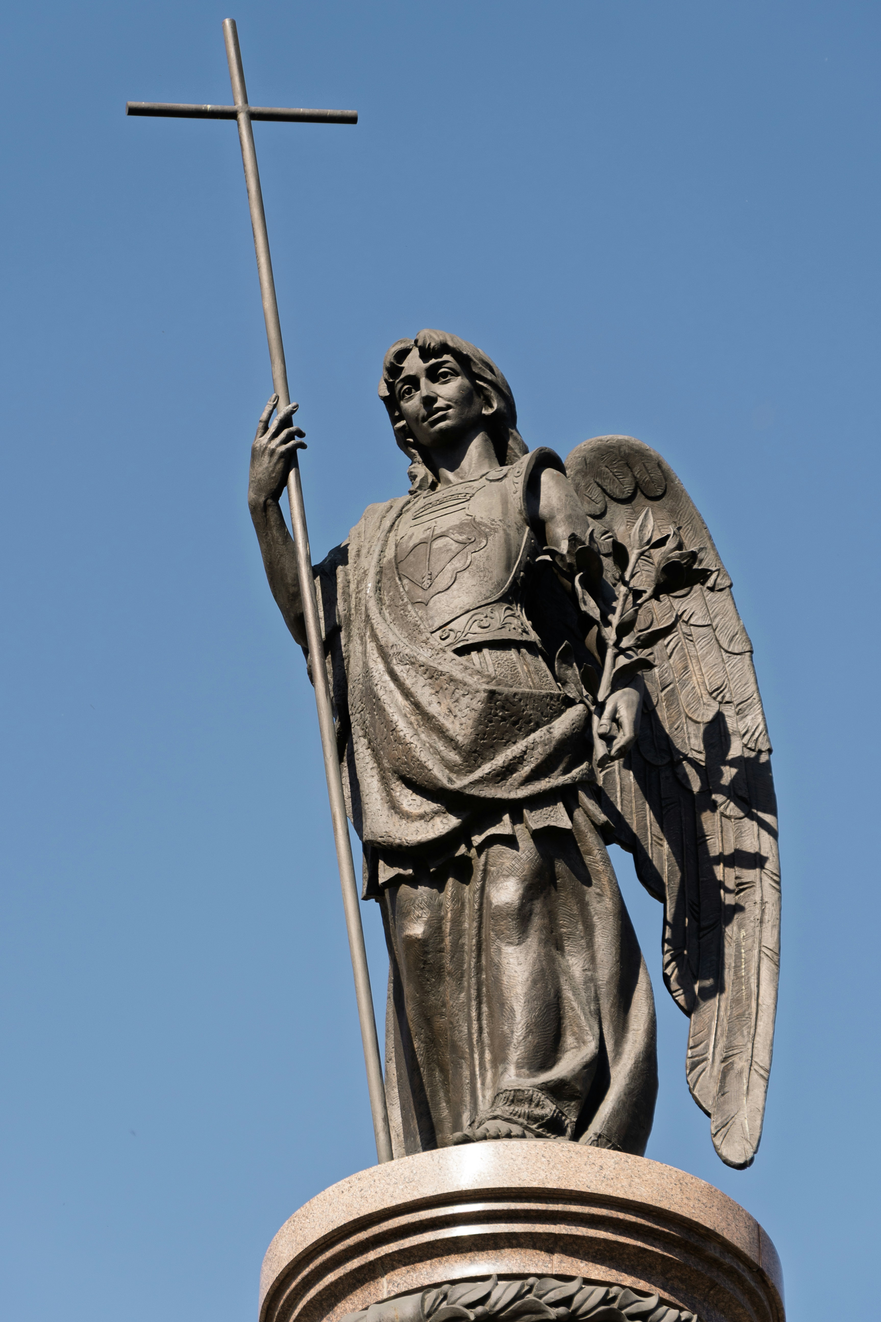 Angelic Sentinel with the Long Shadow of Faith