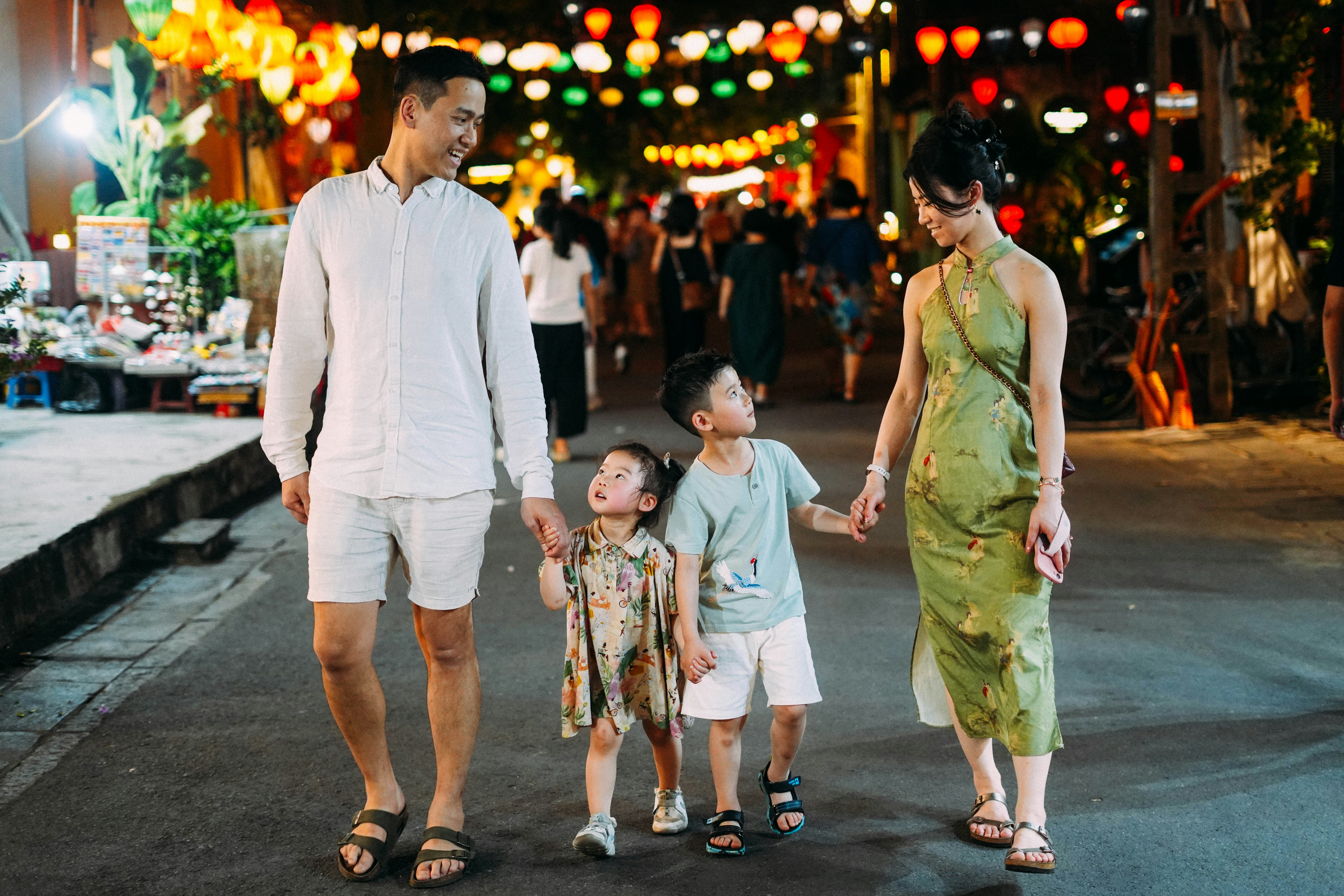 Lantern-lit Family Walk: A Night Market Stroll