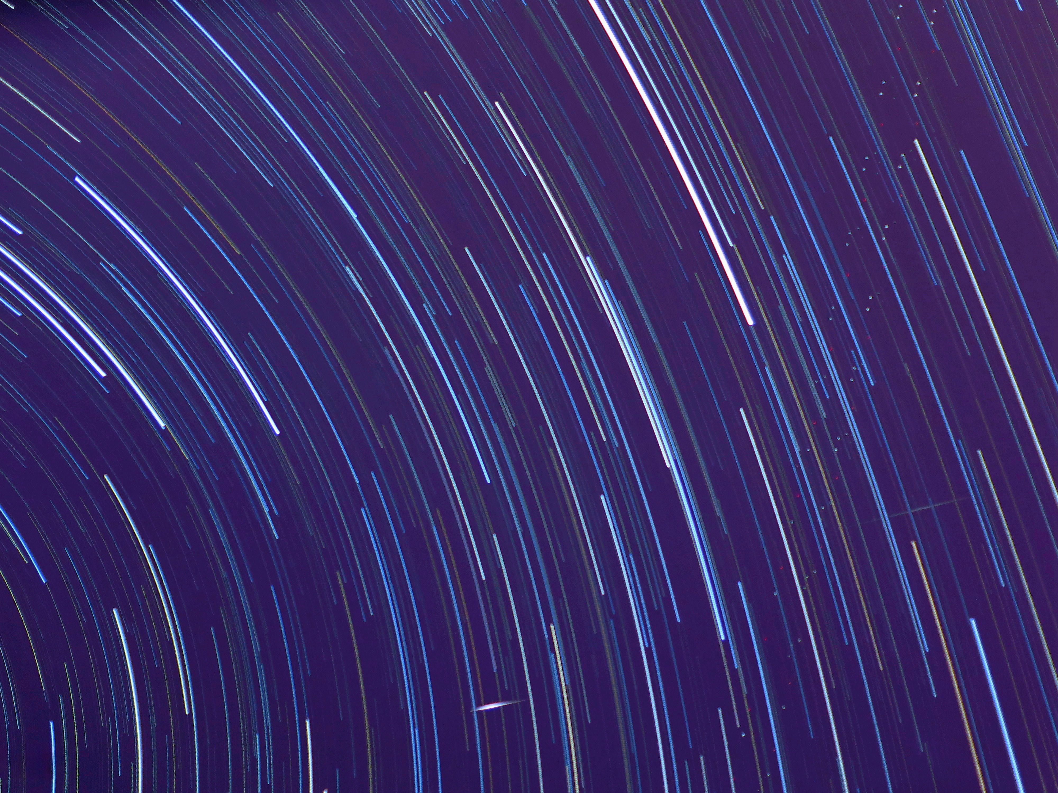 Circular Nightride: Star Trails Framing the Sky