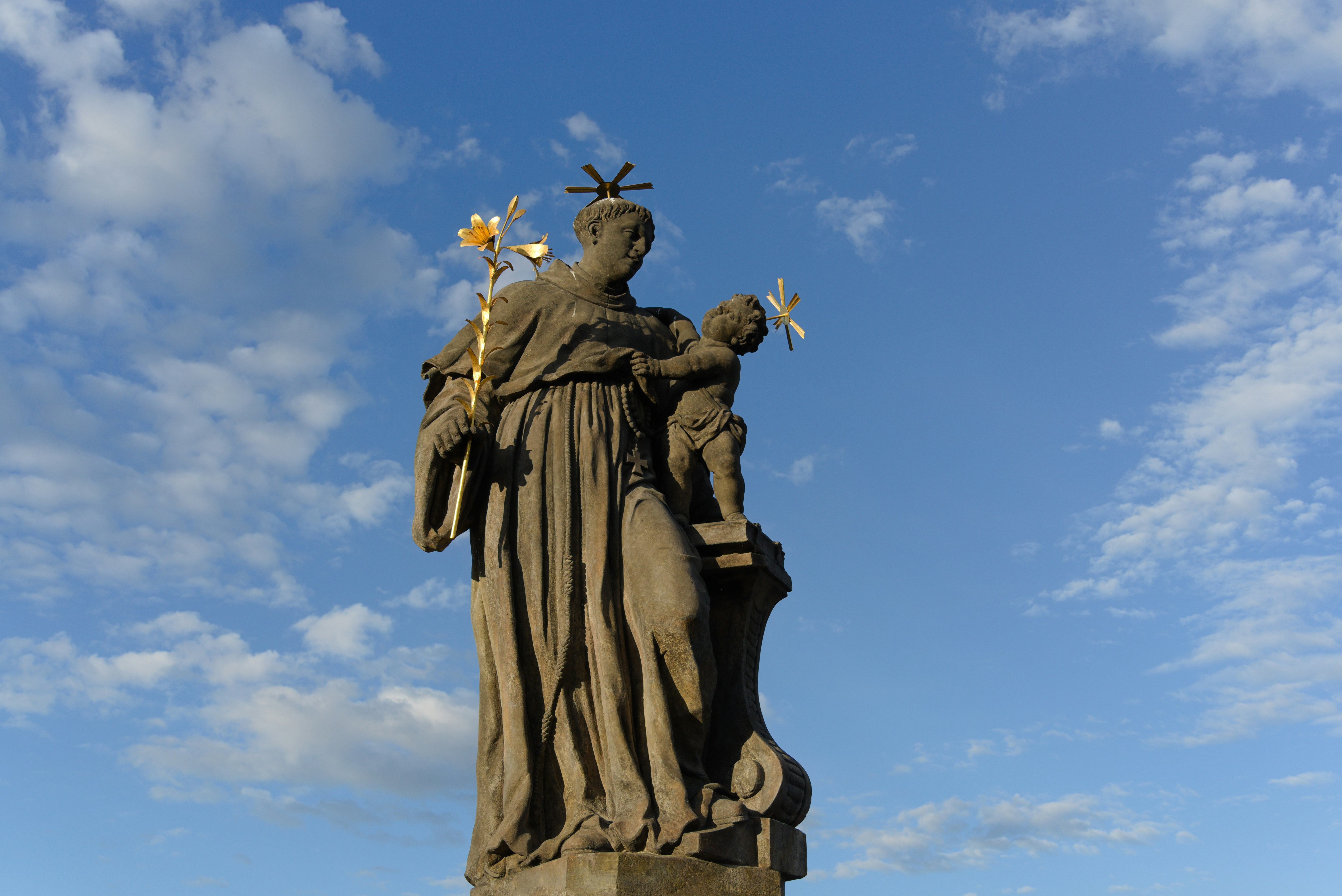 Statue of Mother and Child: Reverence of Flowered Saints