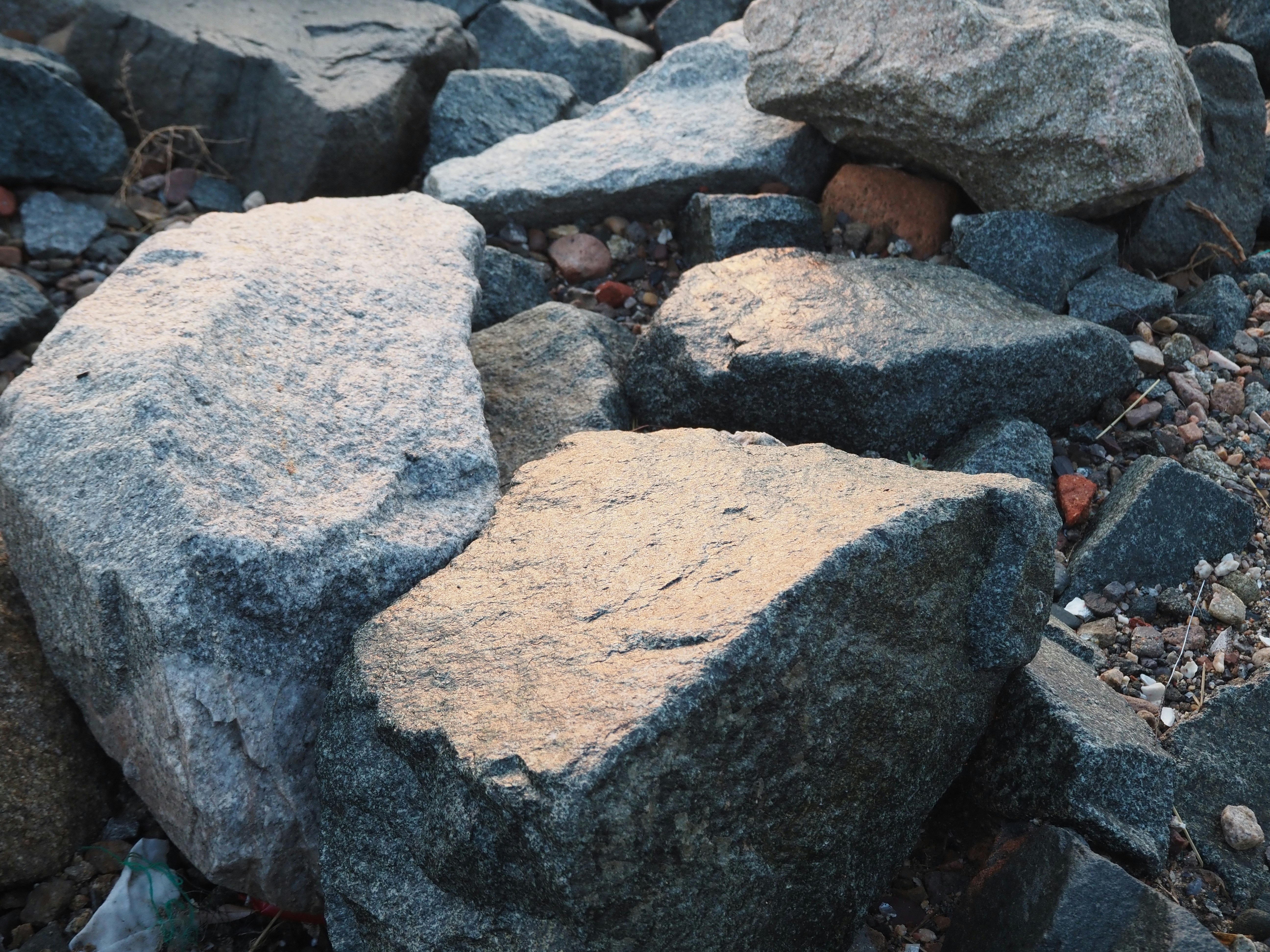 Weathered granite sculpted by tides and time