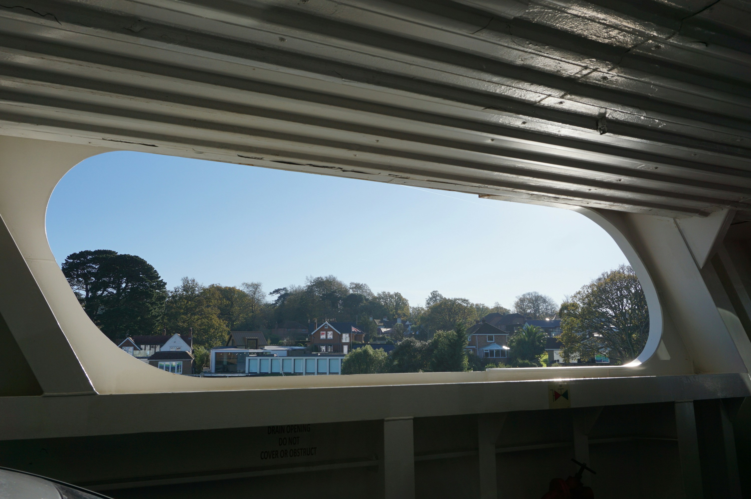 Open Sky Framed by Structural Arch