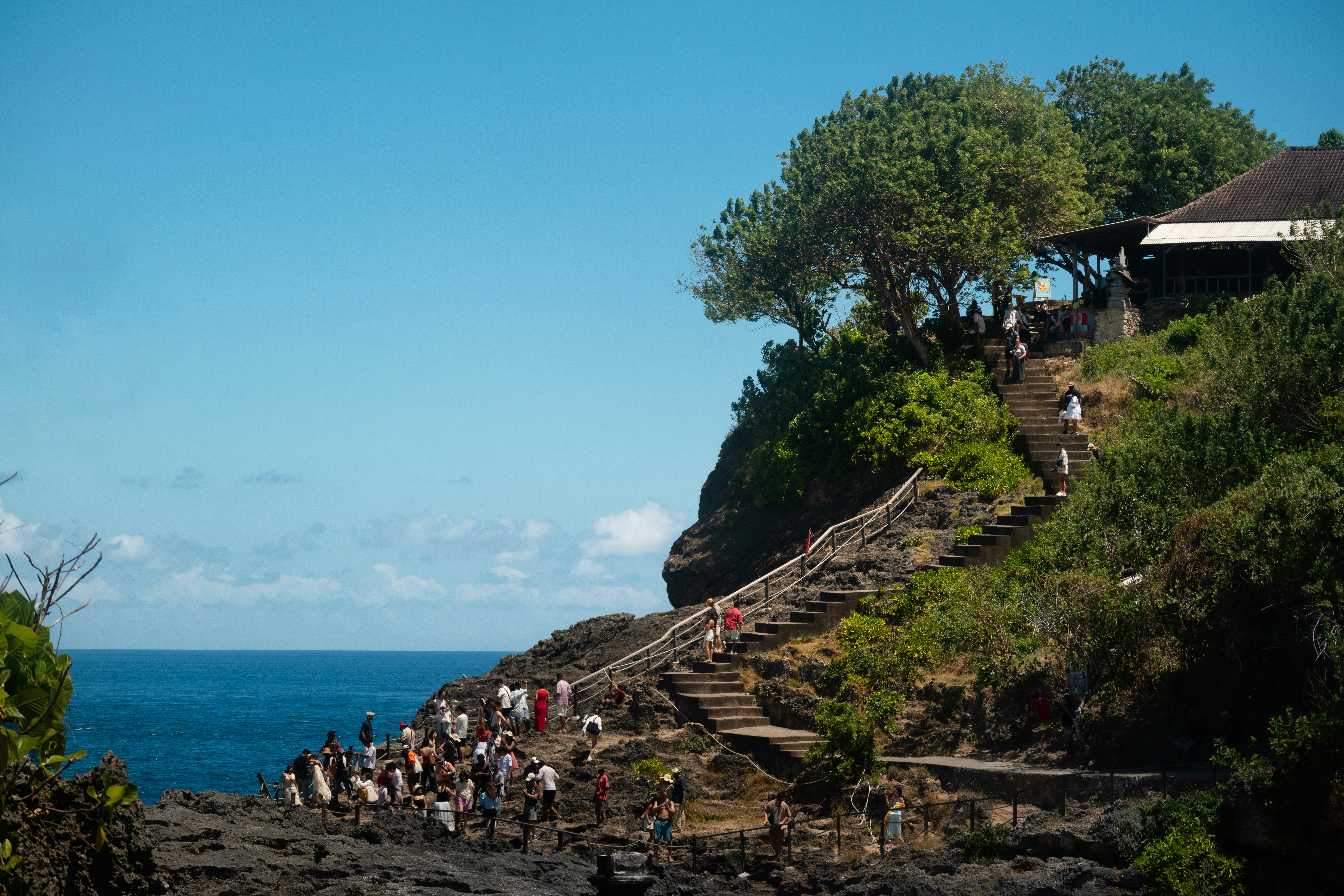 Cliffside Path to a Ocean Terrace