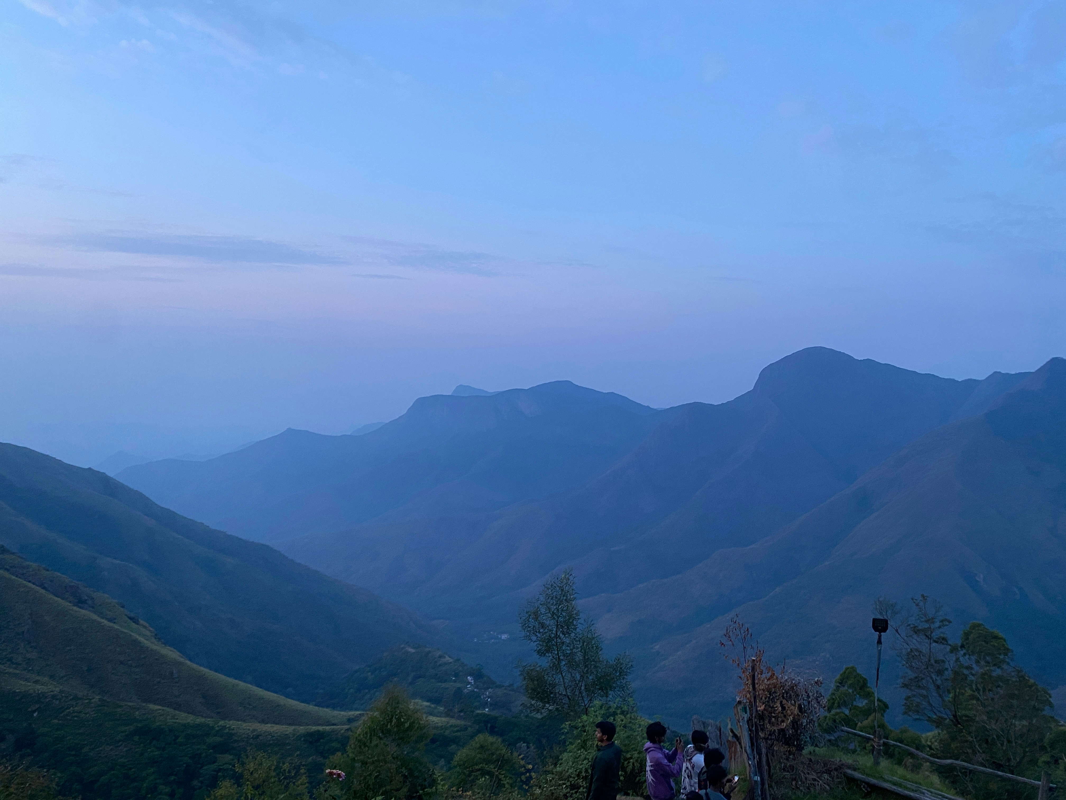 Misty Valley Overlook: Blue Ridge Shadows Across the Gliding Hills