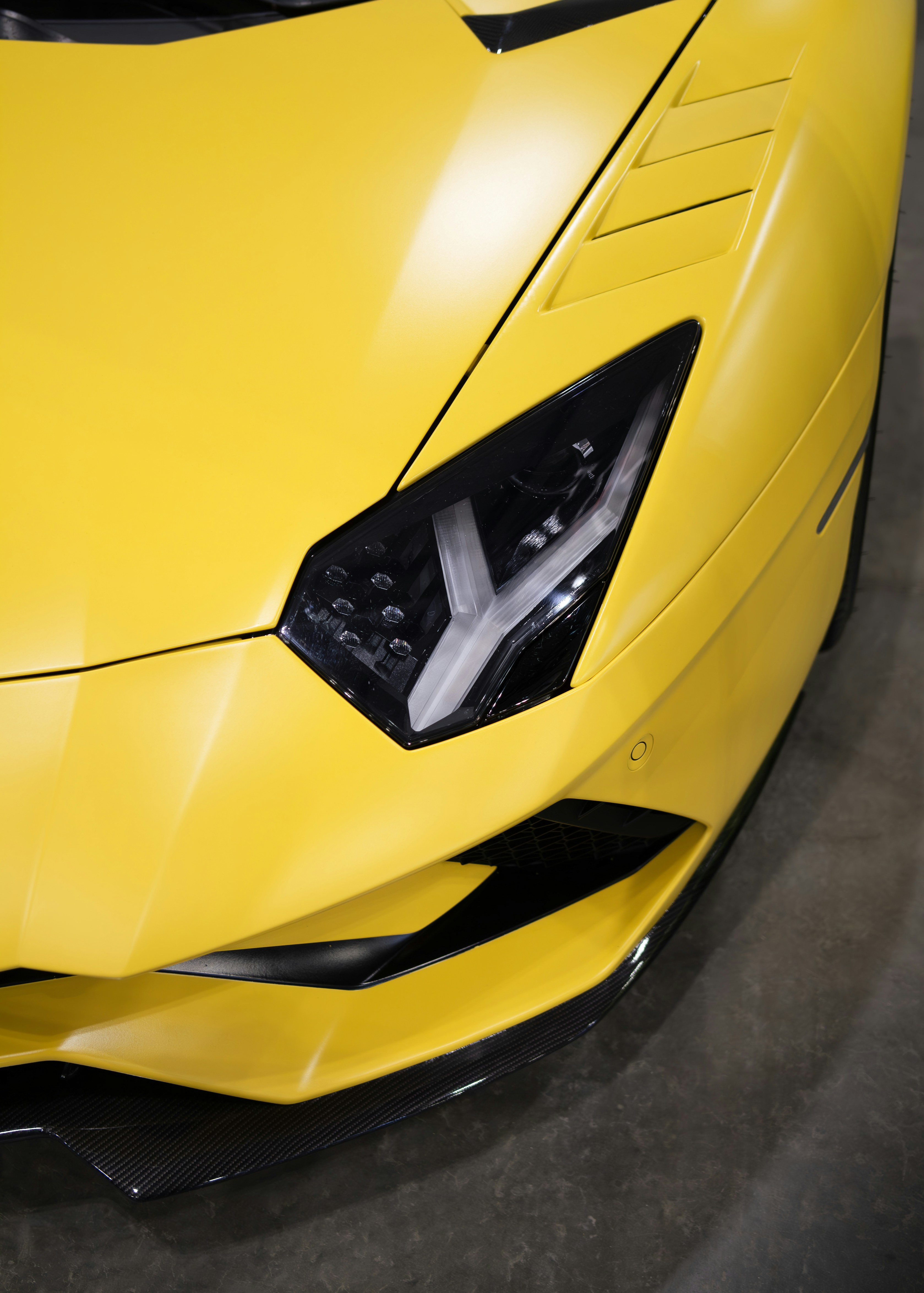 Yellow Velocity: A Close-Up of Precision Contours and Sharp Angles