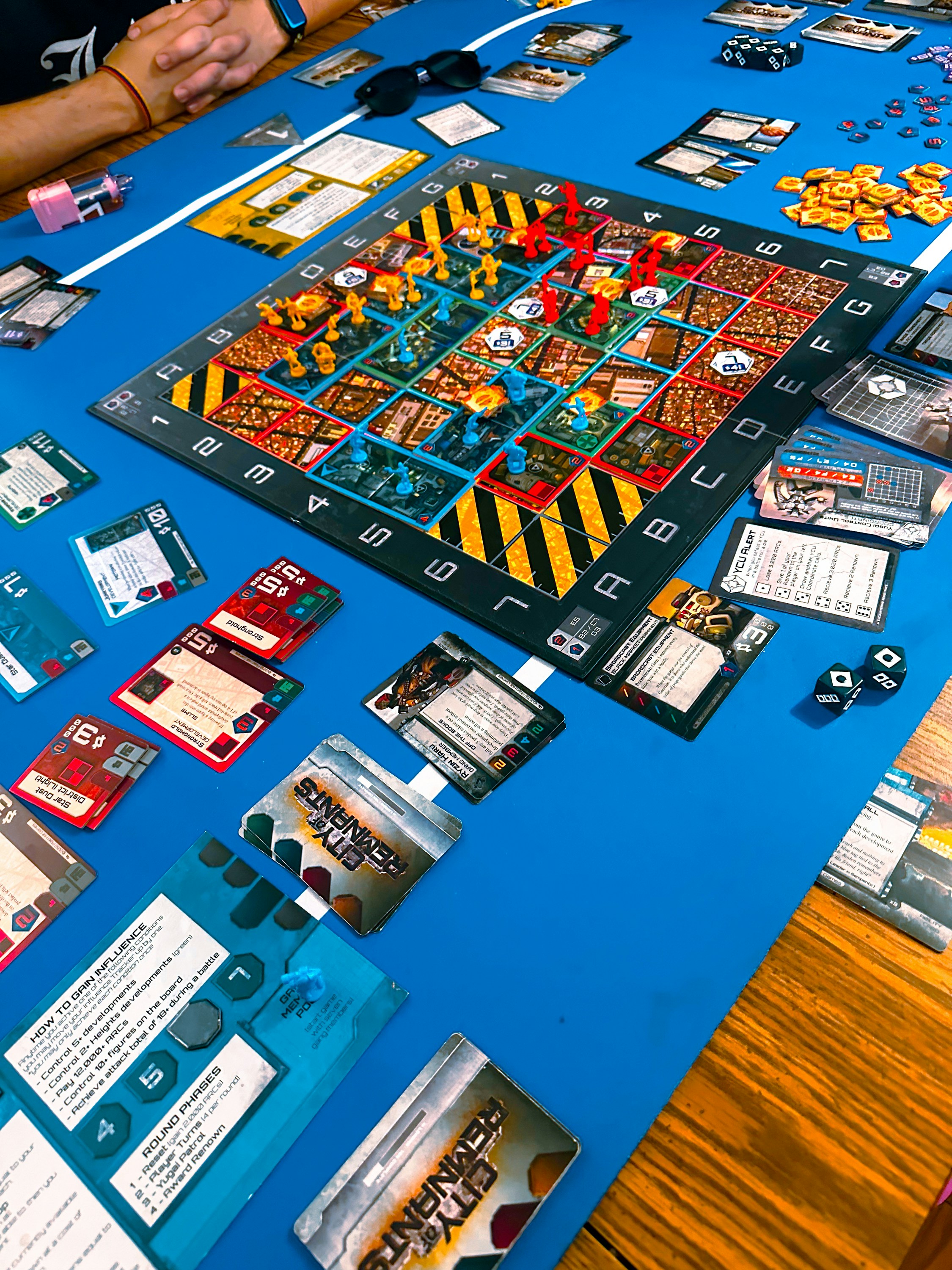 Strategic Skirmish on the Board: Miniatures, Cards, and Dice in Play