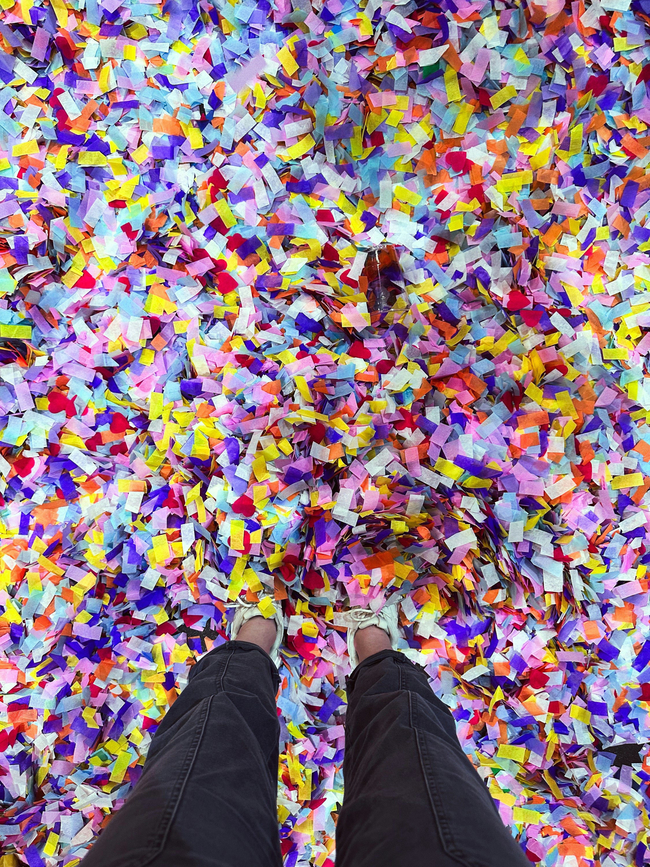 Confetti Path: A Walk Through a Rainbow Rug