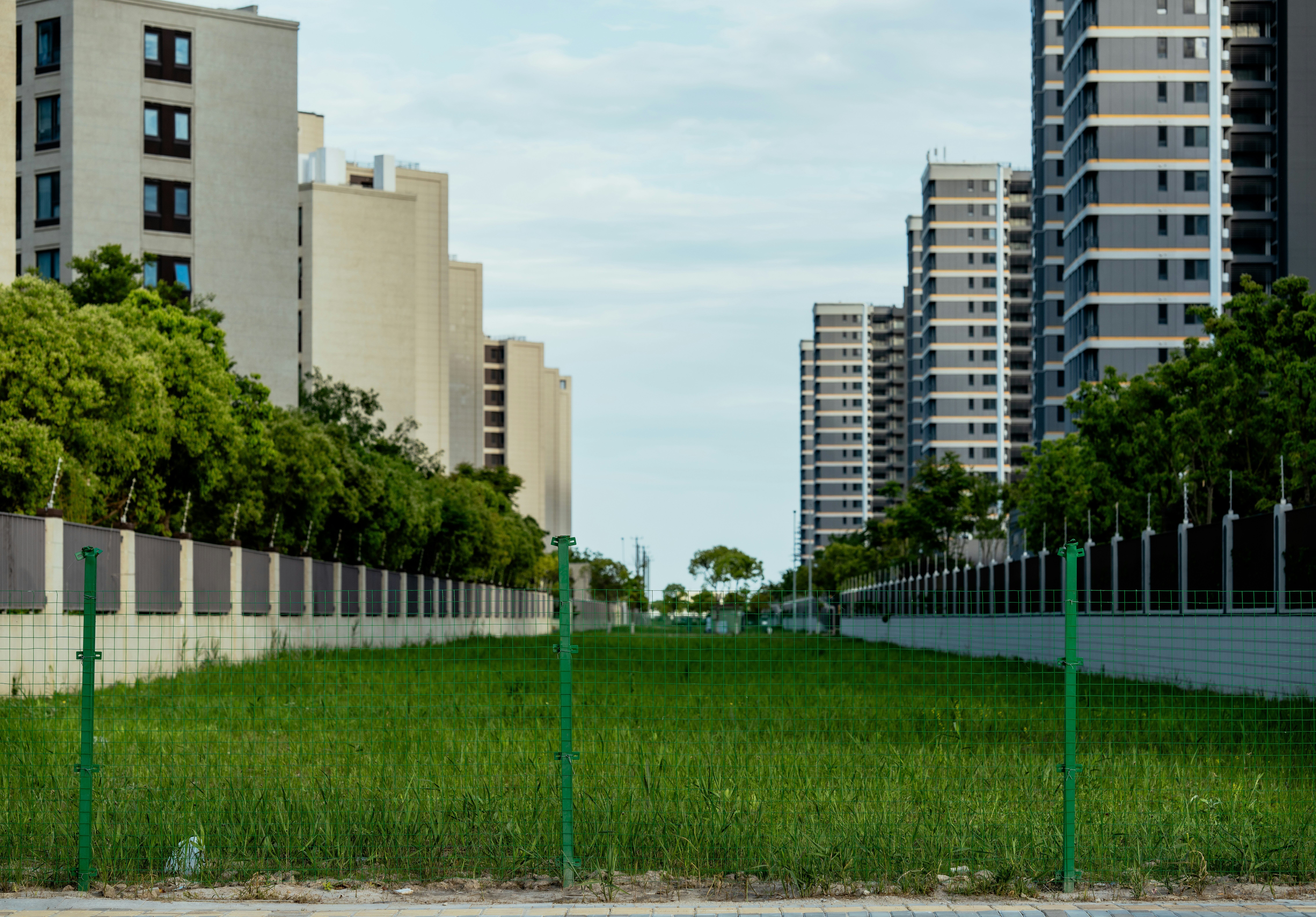 Central Field Between Towered Horizons