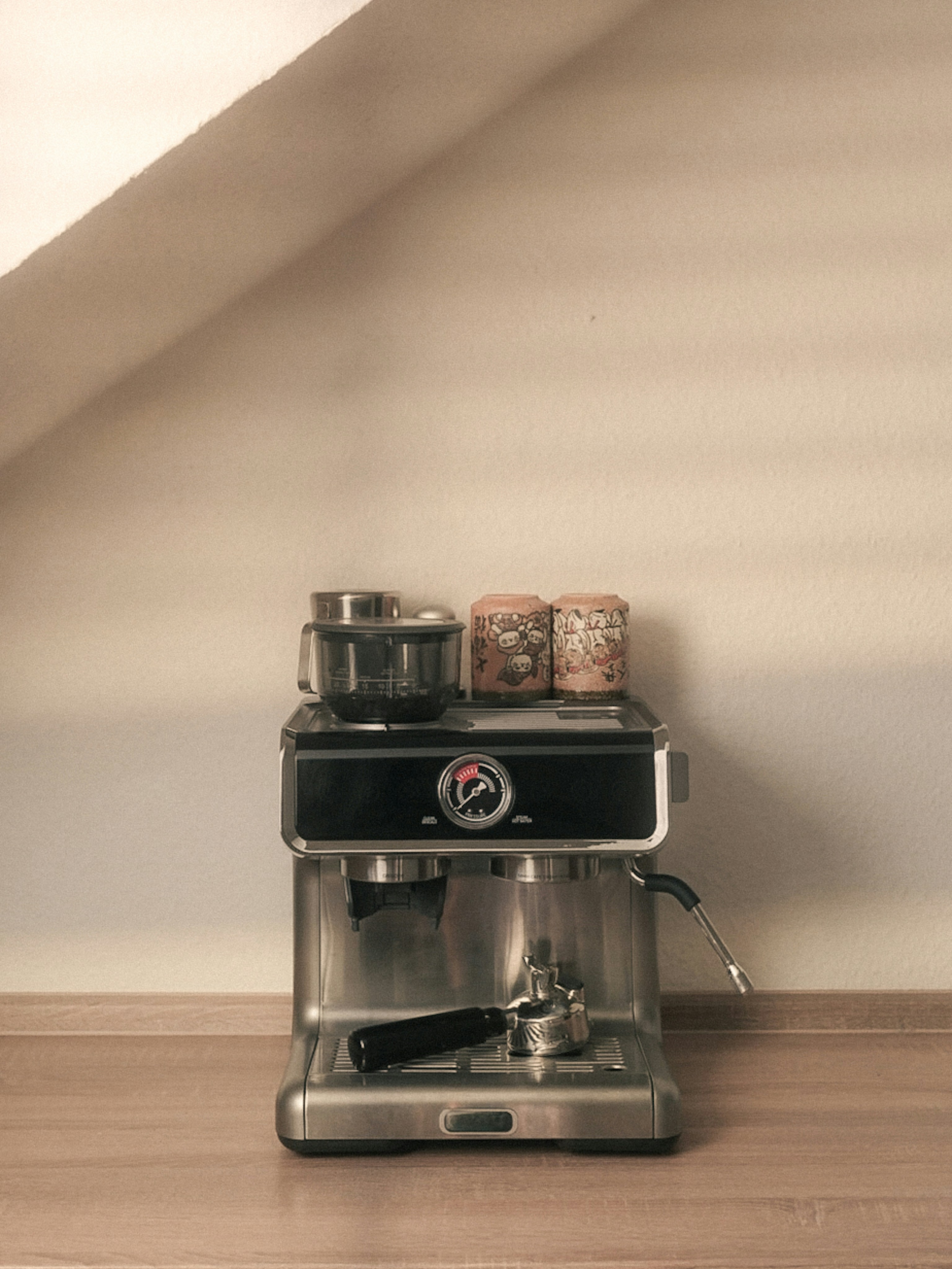 Café Station: Espresso Machinery in Quiet Corner