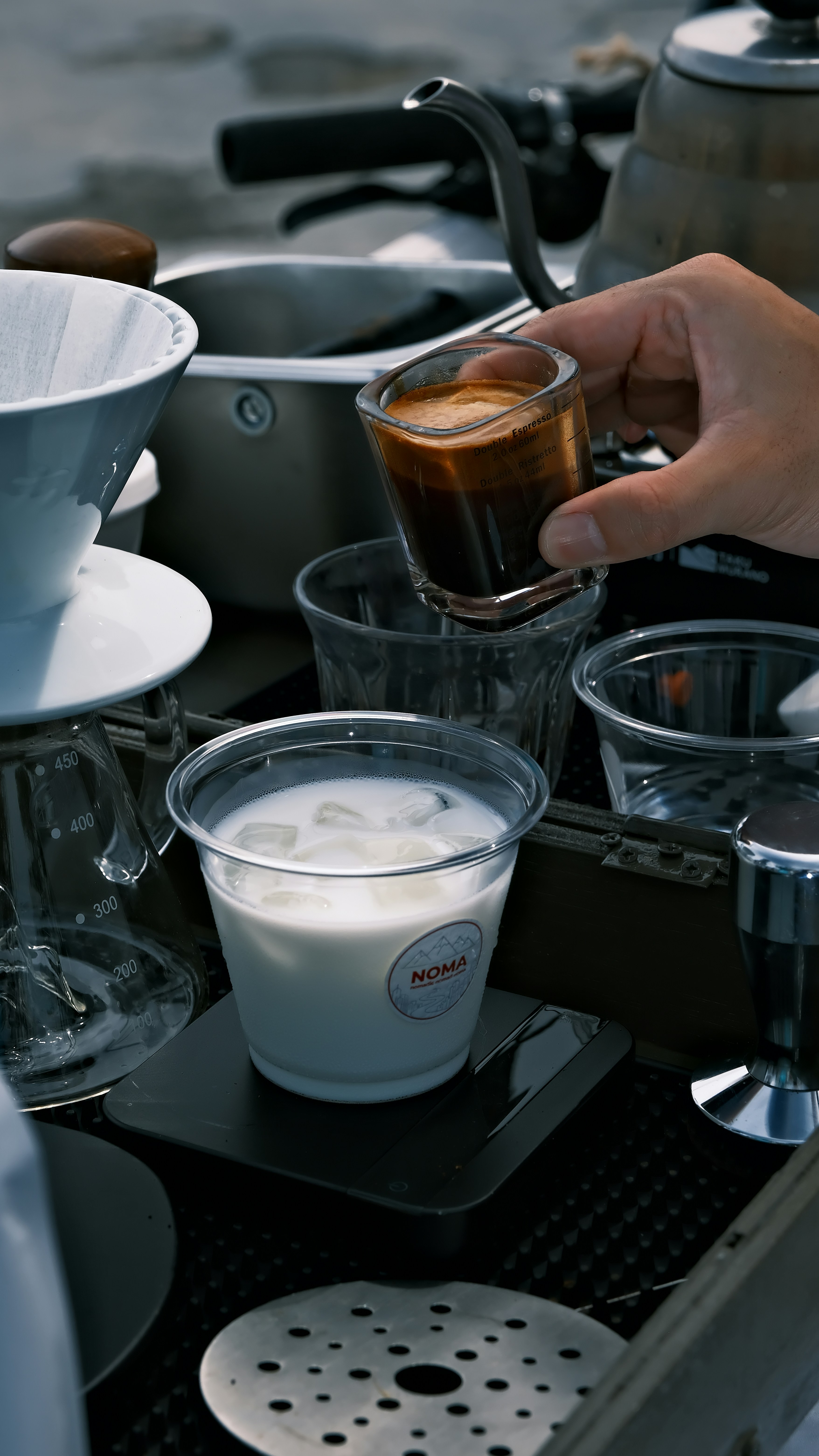 Sip by the Steam: Espresso Shots Over a Barisière of Barista Tools