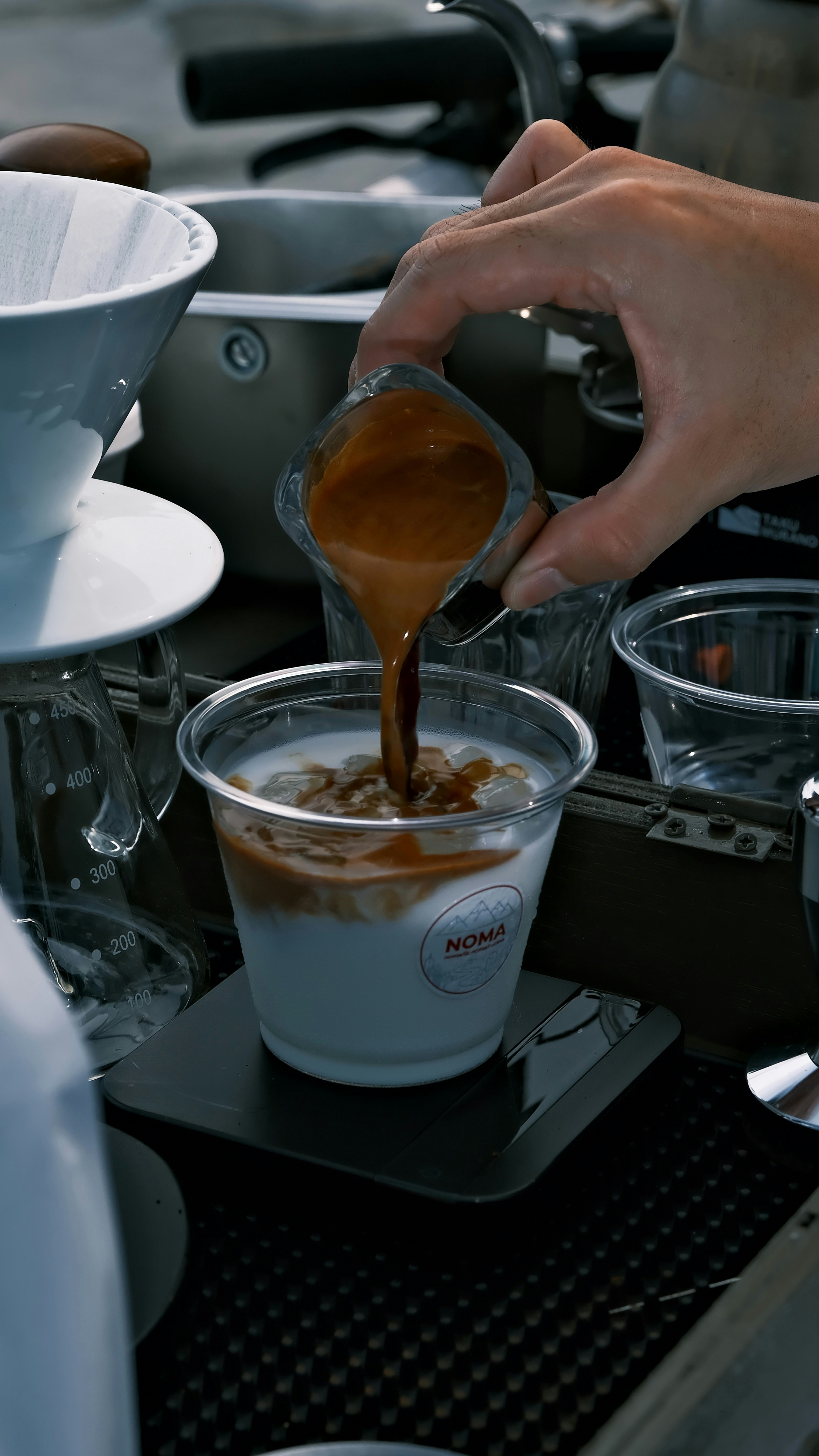 Caramel Pour Over Milk: Barista’s Craft in a Mini Espresso Scene