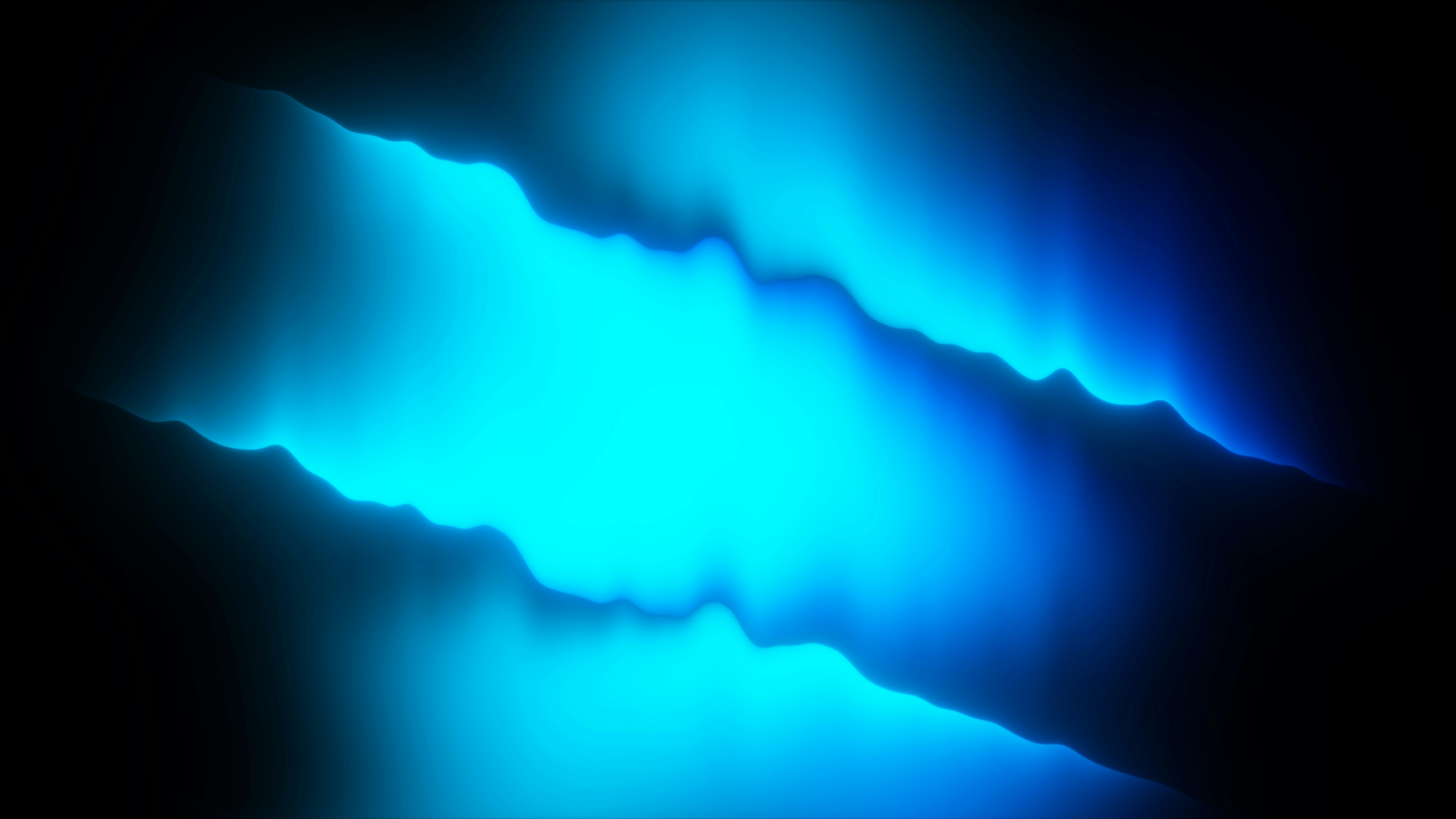 Abstract glowing blue and cyan light on a dark background. photo – Free ...