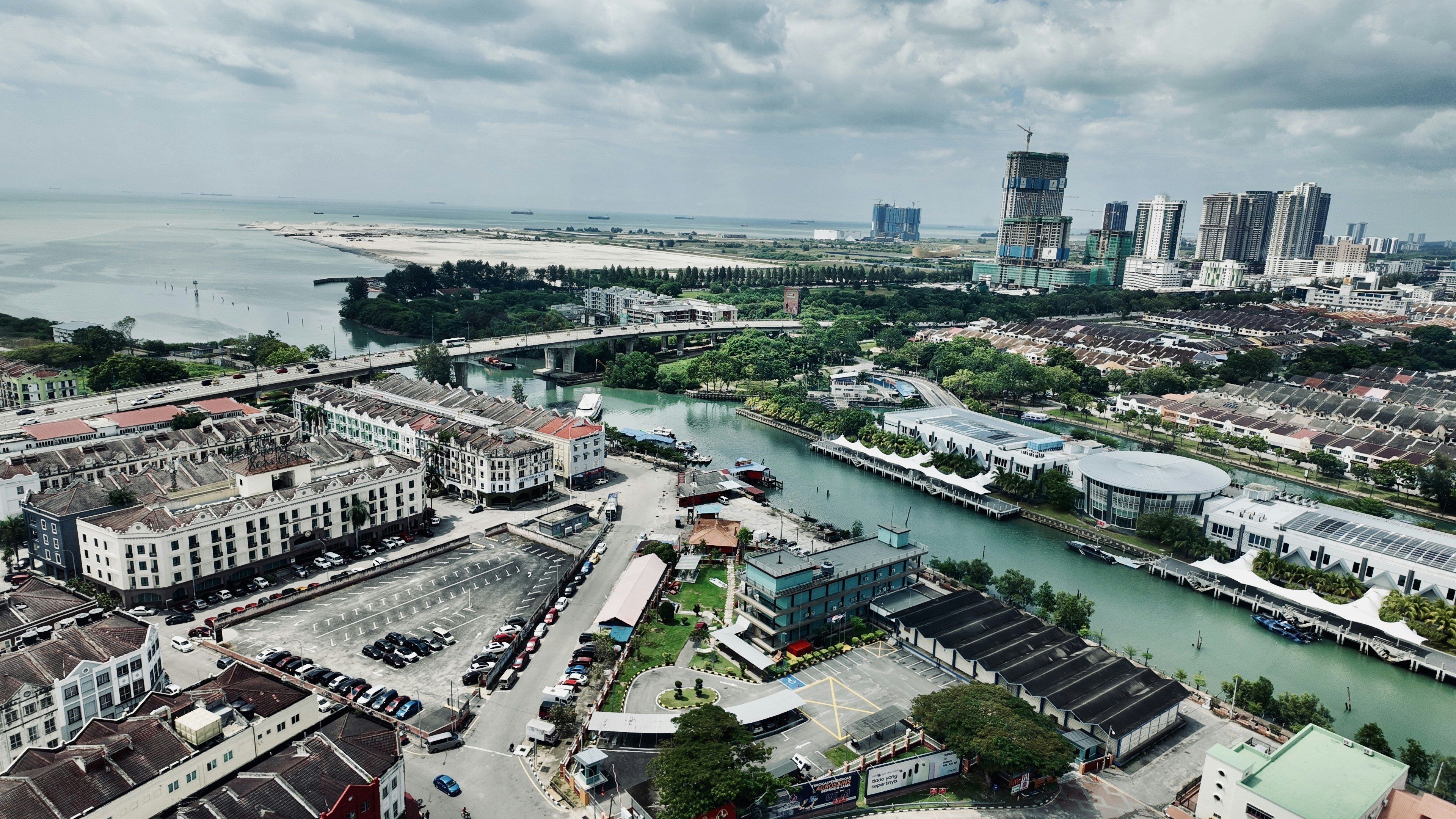 Harbor Mosaic: Aerial Pulse of a Coastal City