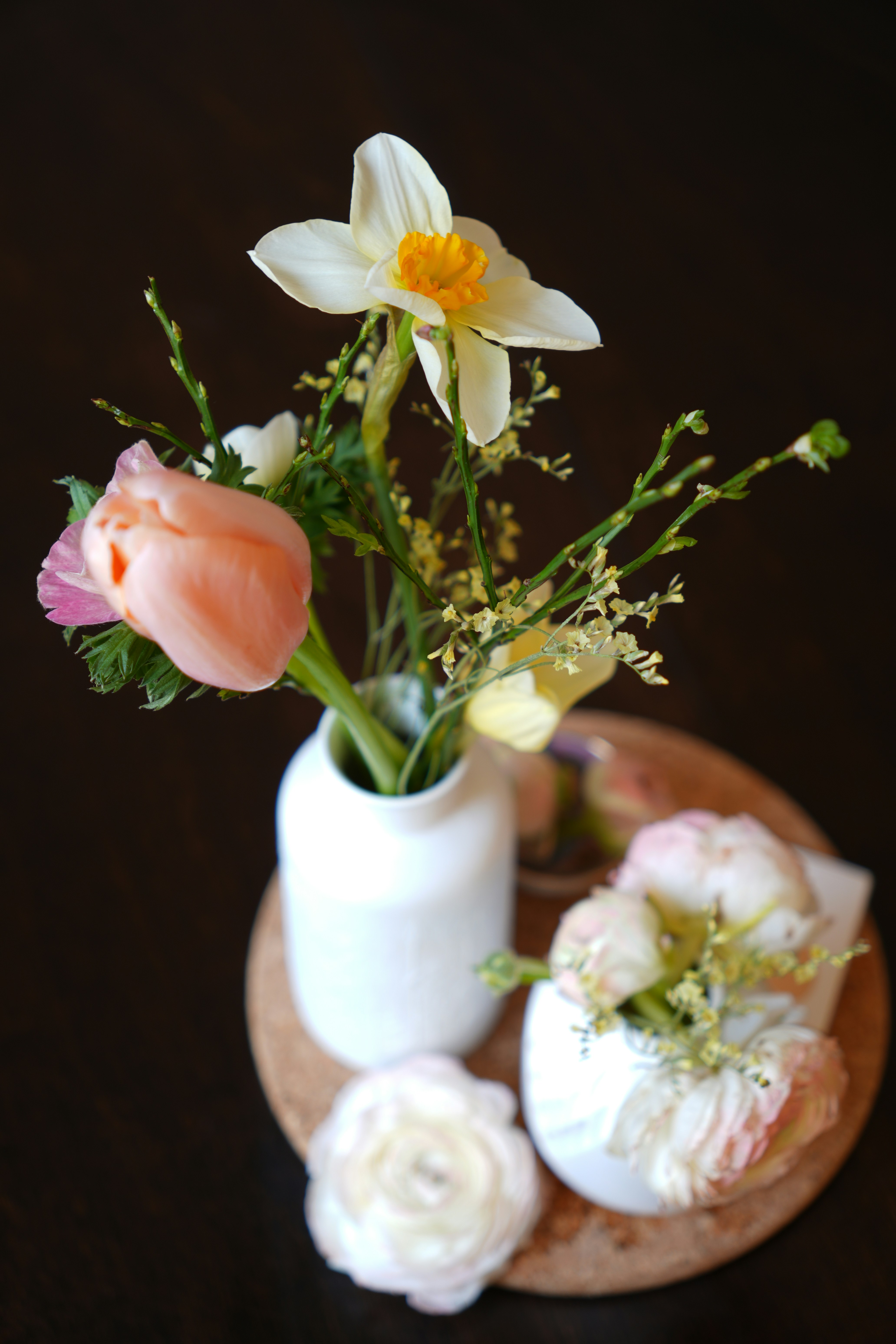 Petal Portrait in a White Vessel