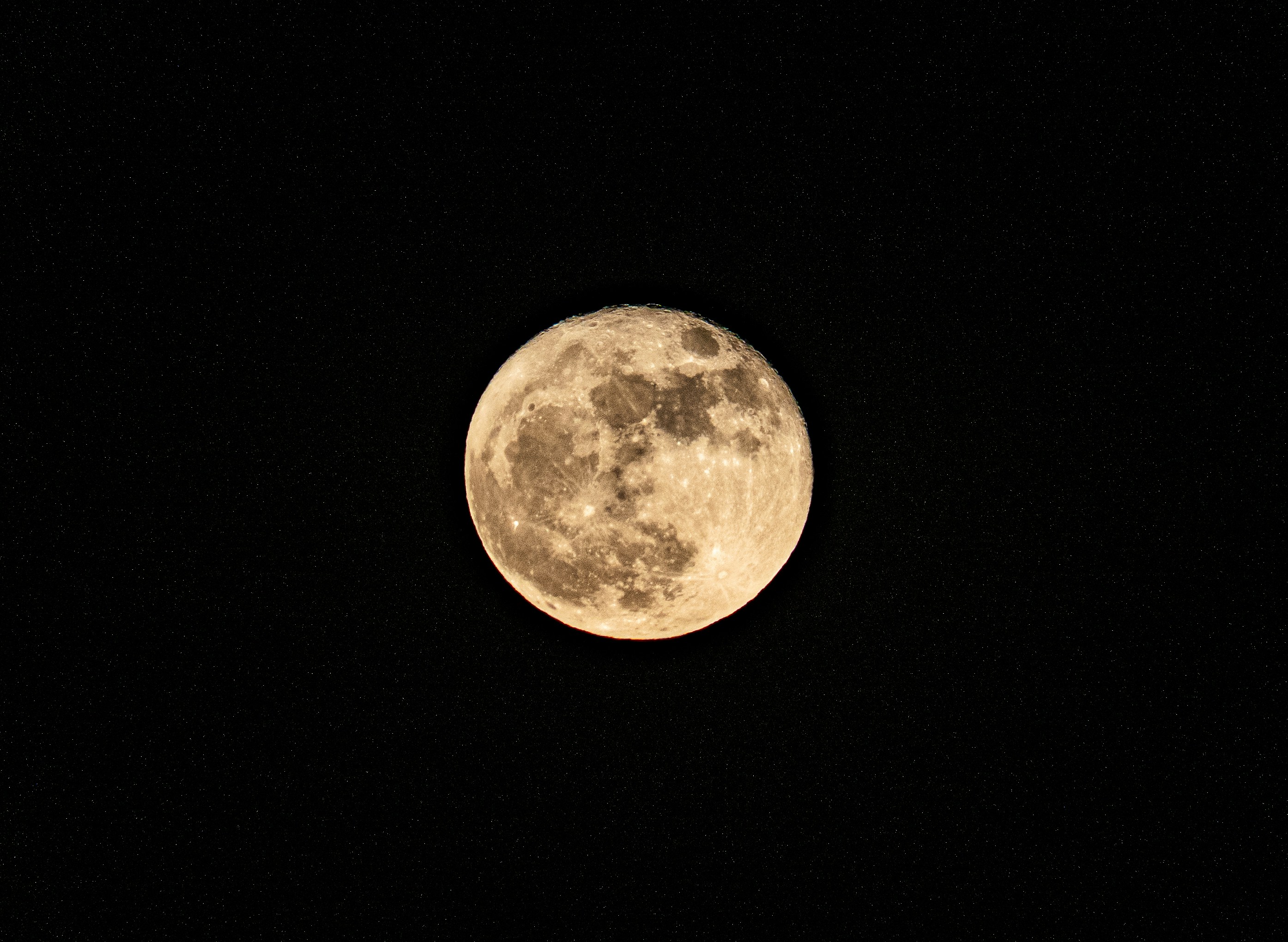 Lone Moon in a Field of Stars