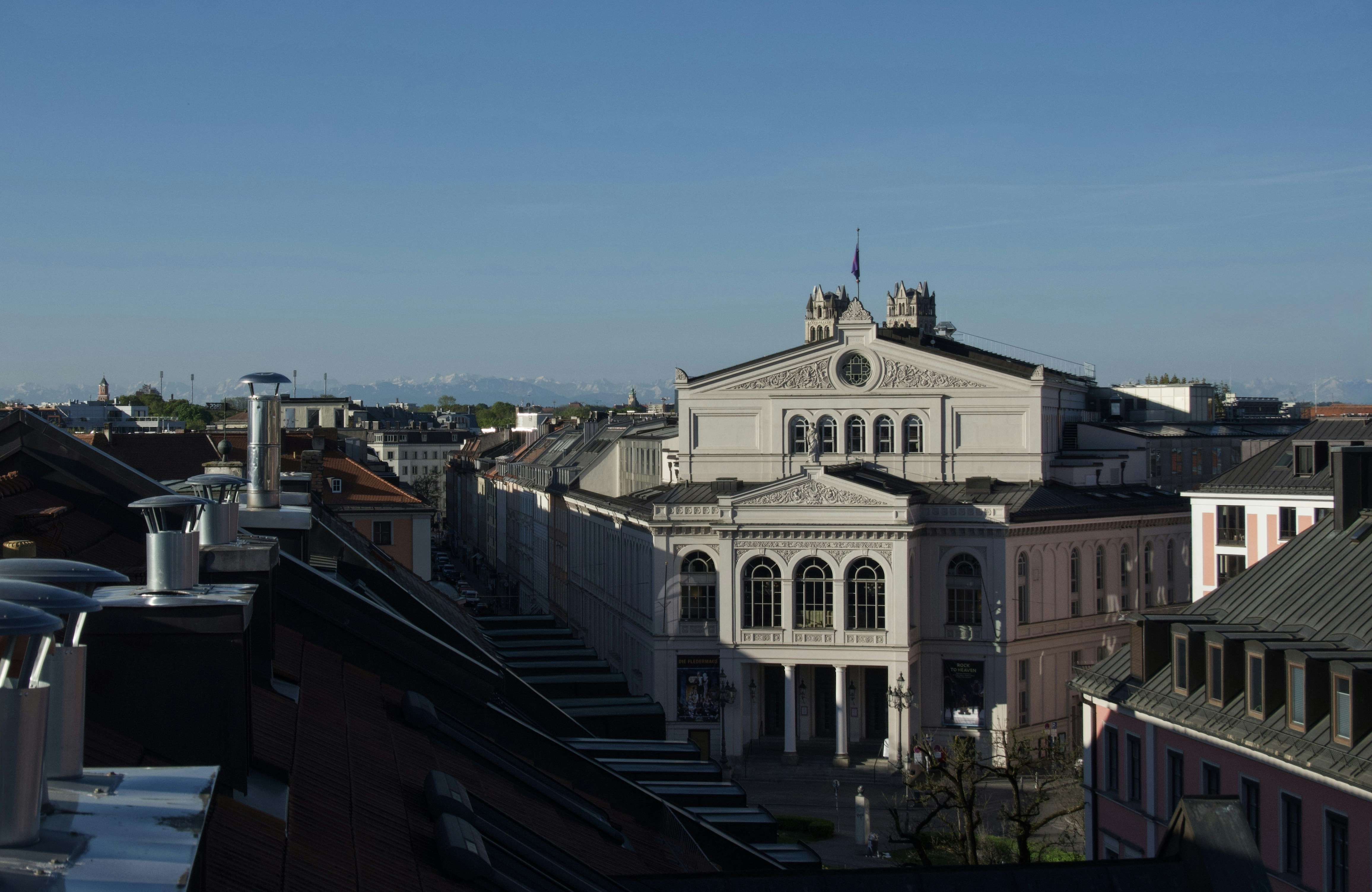 Grand City Hall Facade Under a Clear Sky