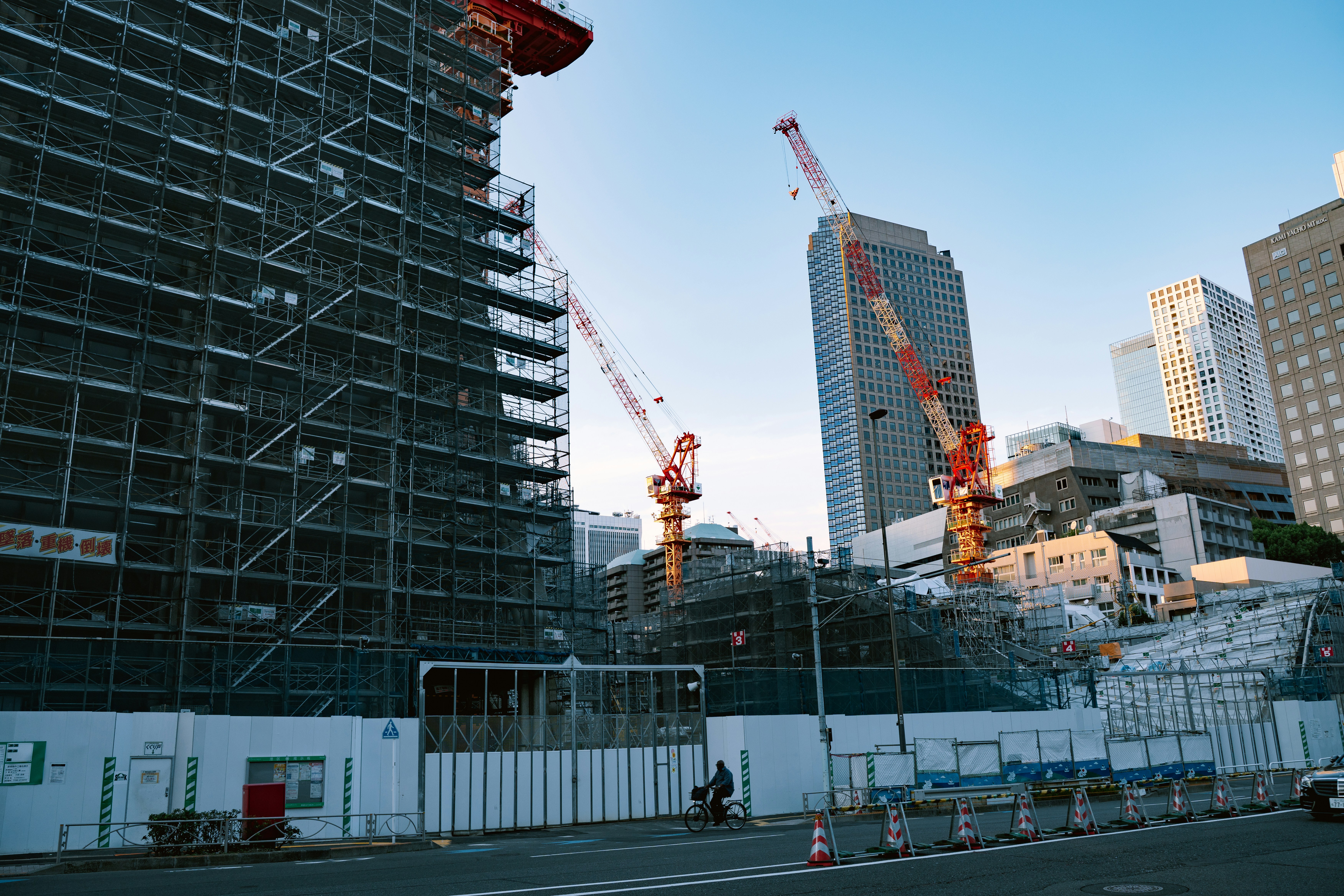 Crane Ballet over a City of Steel