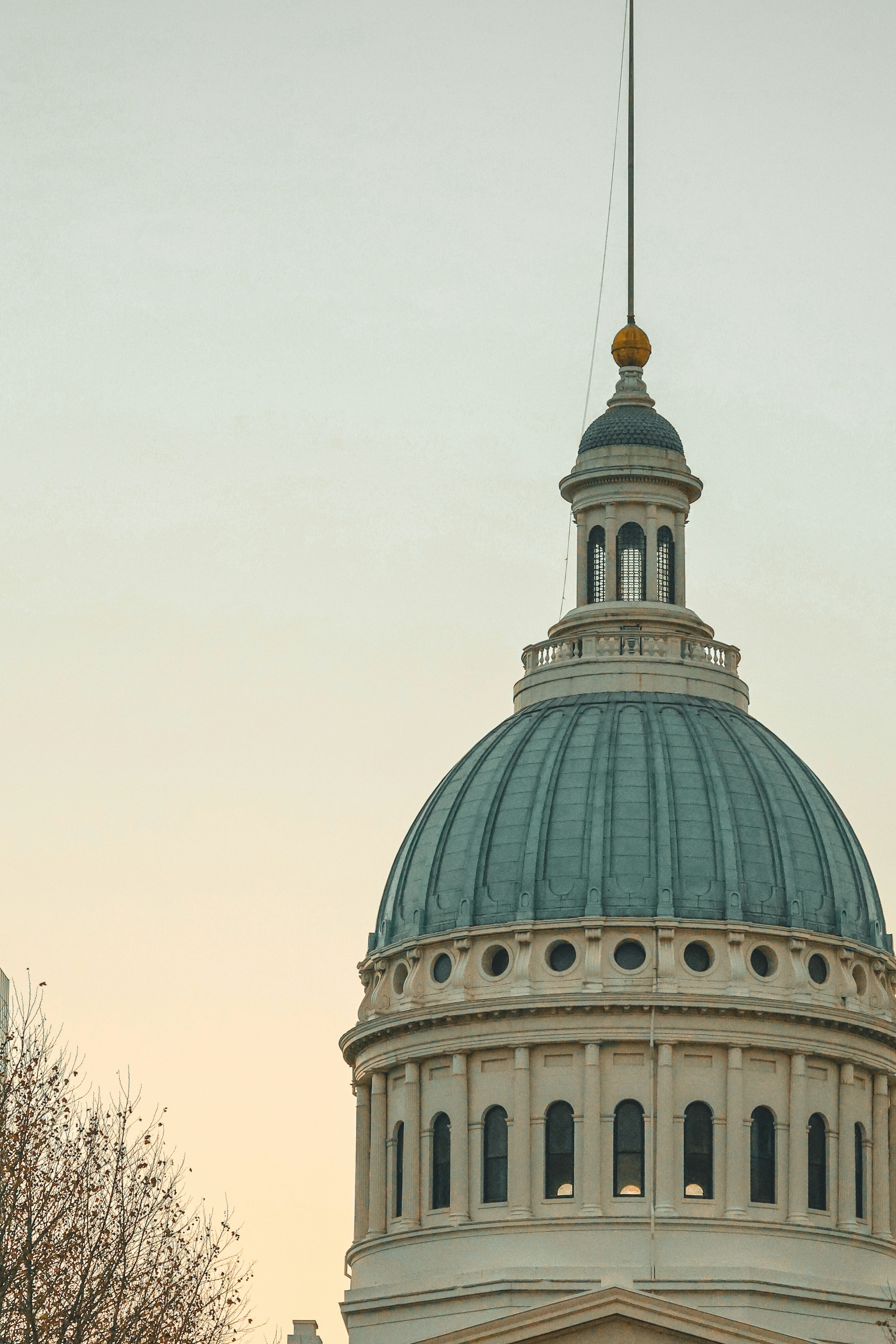 Historic Dome Roof in Soft Evening Light