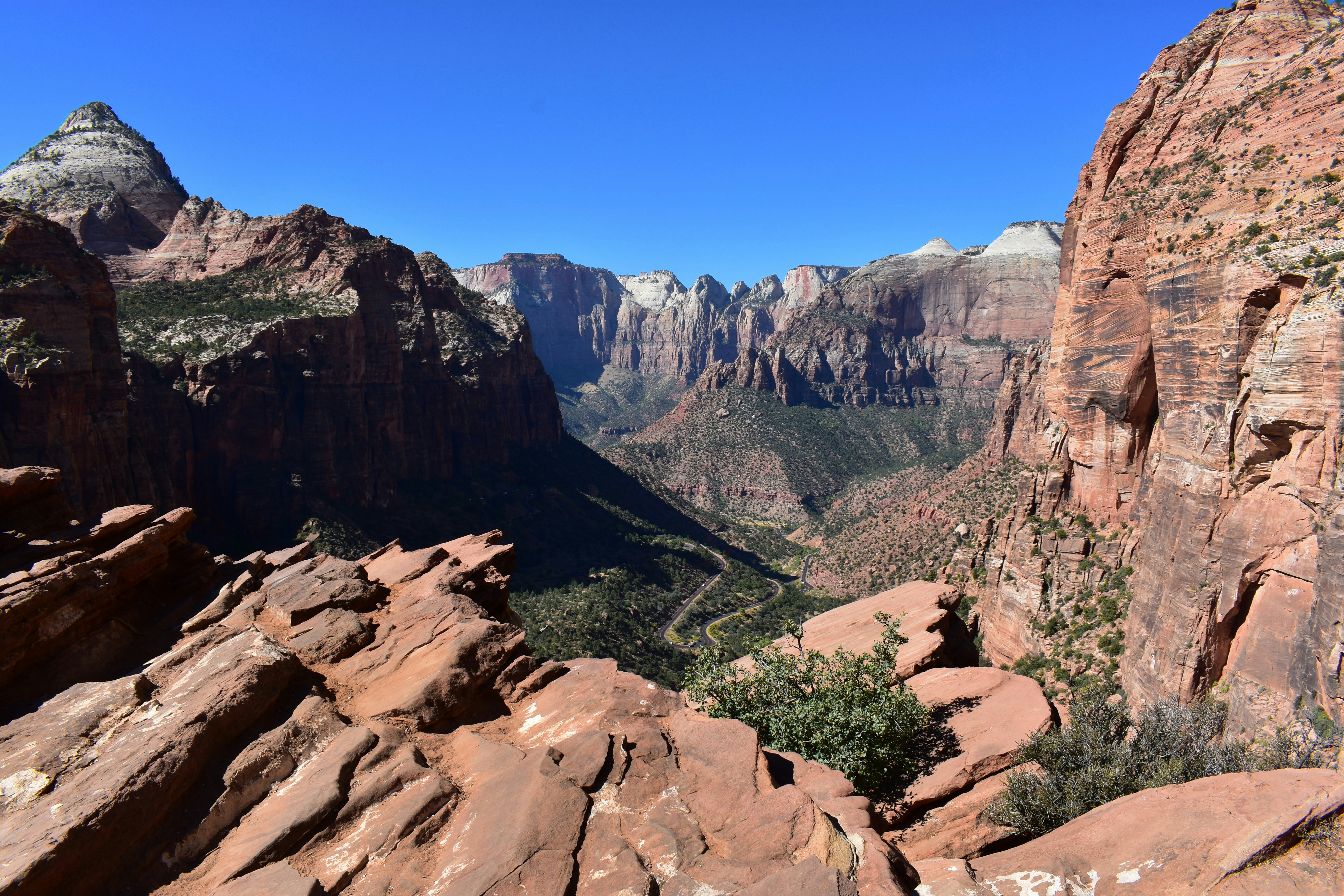 Canyon Crown: Sunlit Spires Over a Red Rock Corridor