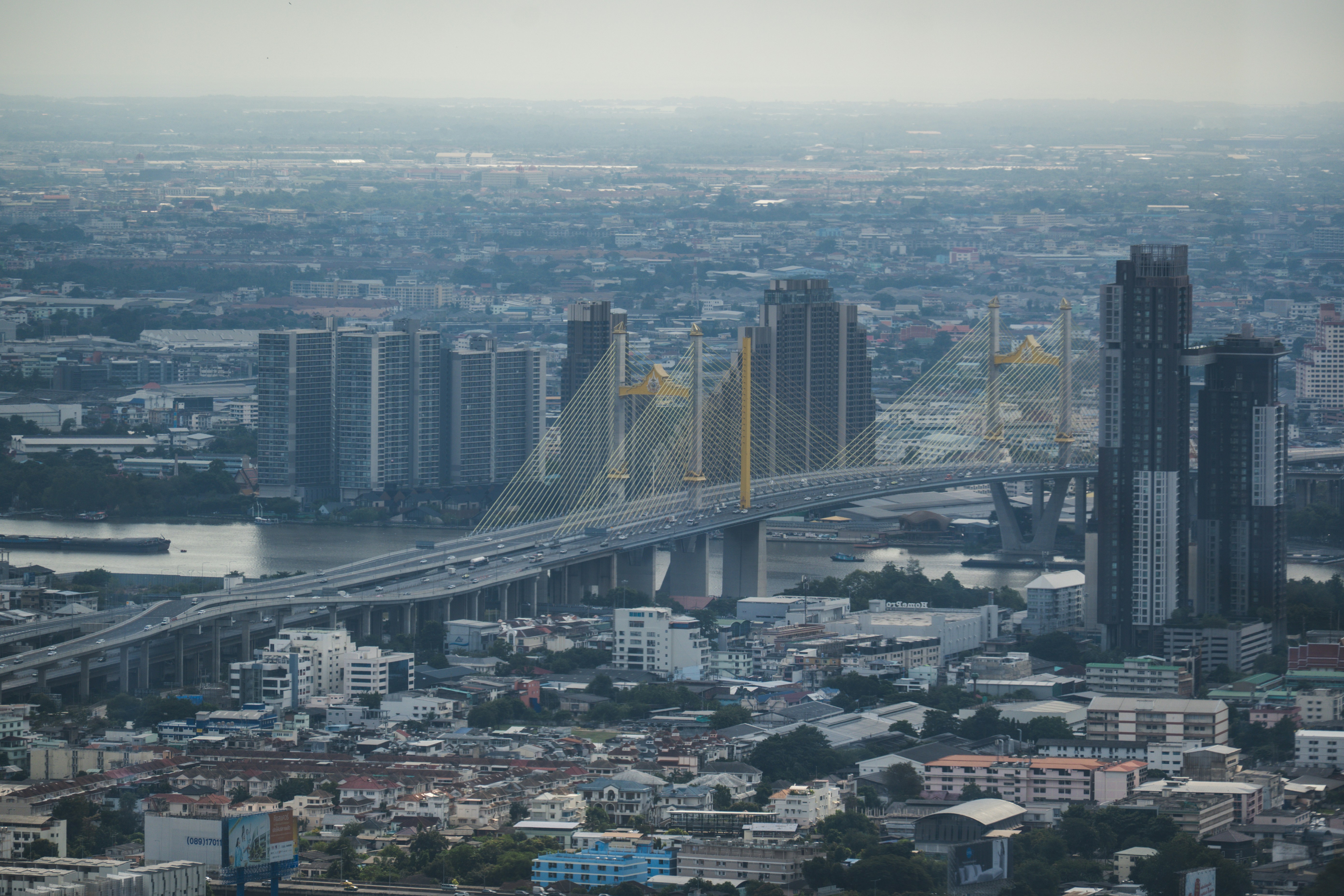 Cables and Skyscrapers: A City over the River