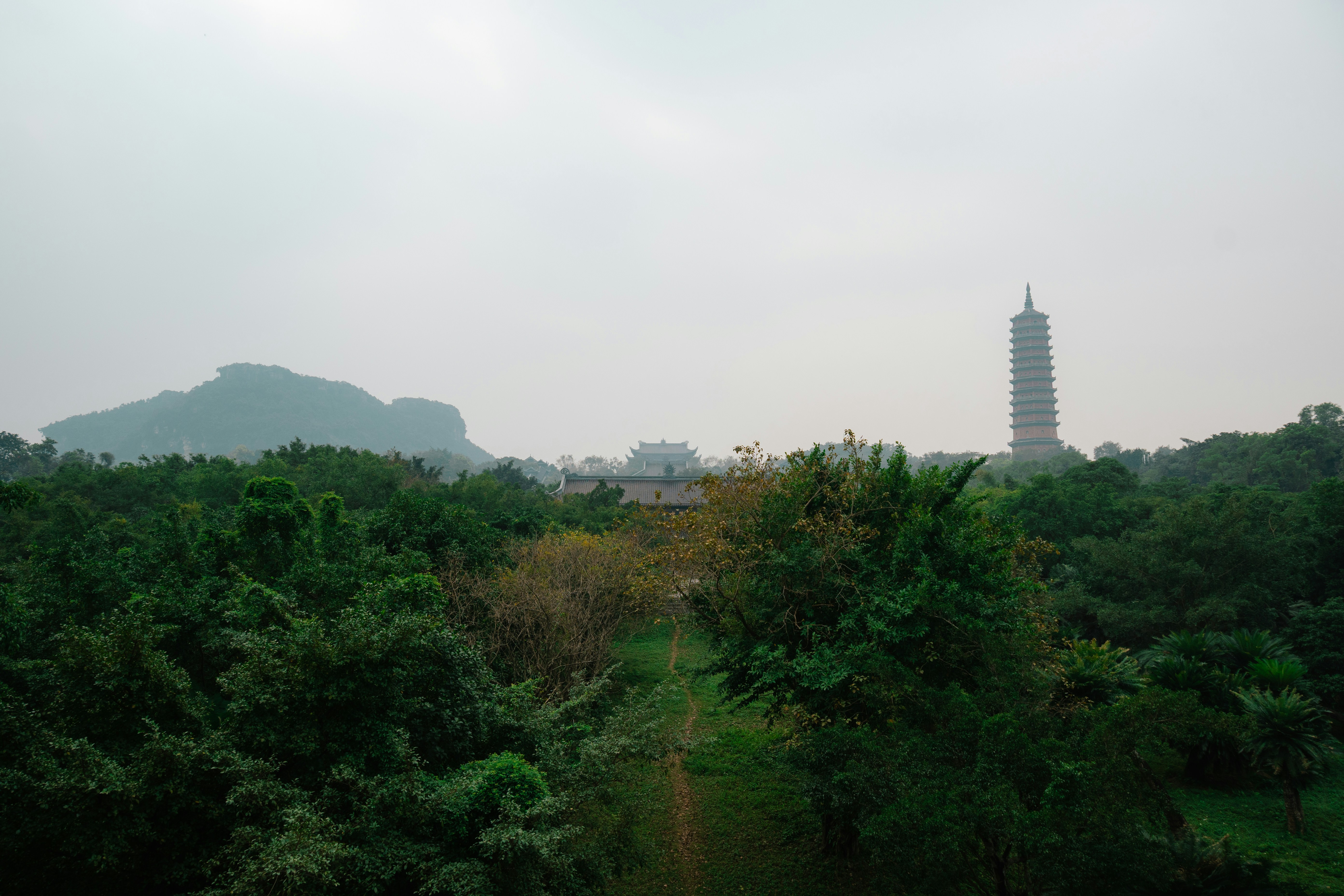 Mist over the Green Corridor with a Pagoda Peak